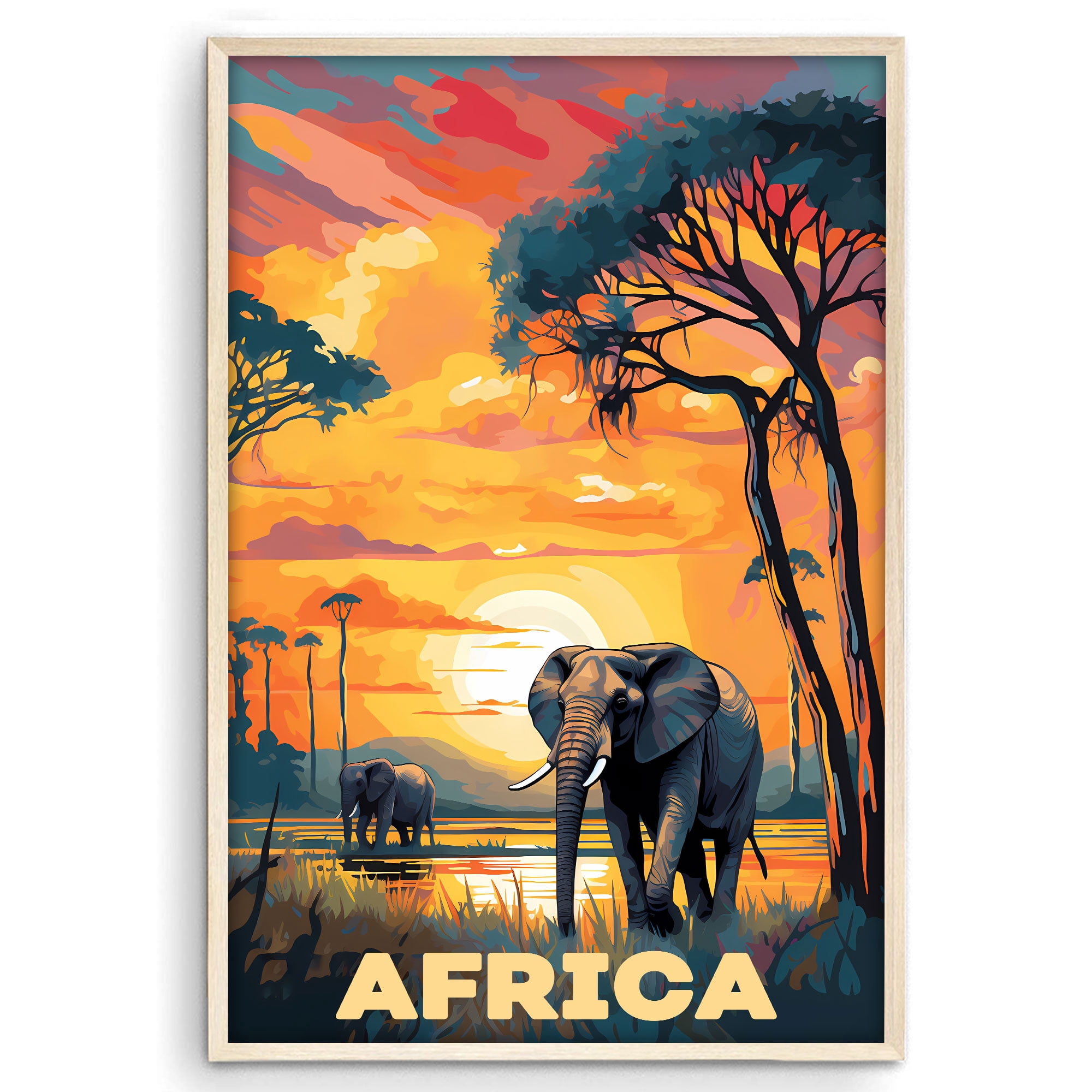 Eastern Print Africa Poster, Travel Poster, City Prints Wall Decor ...