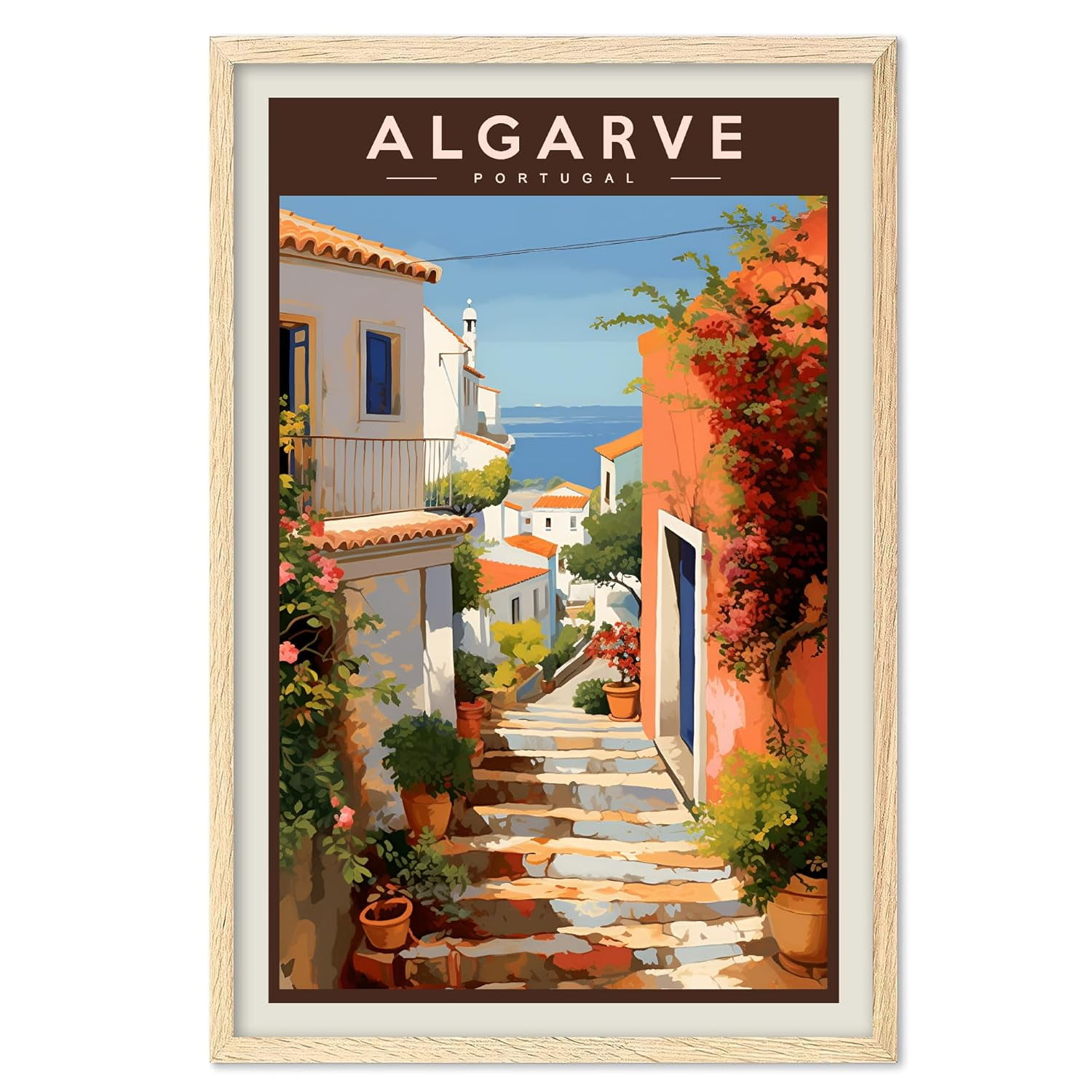 Eastern Print Algarve Poster, Algarve Print, Portugal Poster, Portugal ...