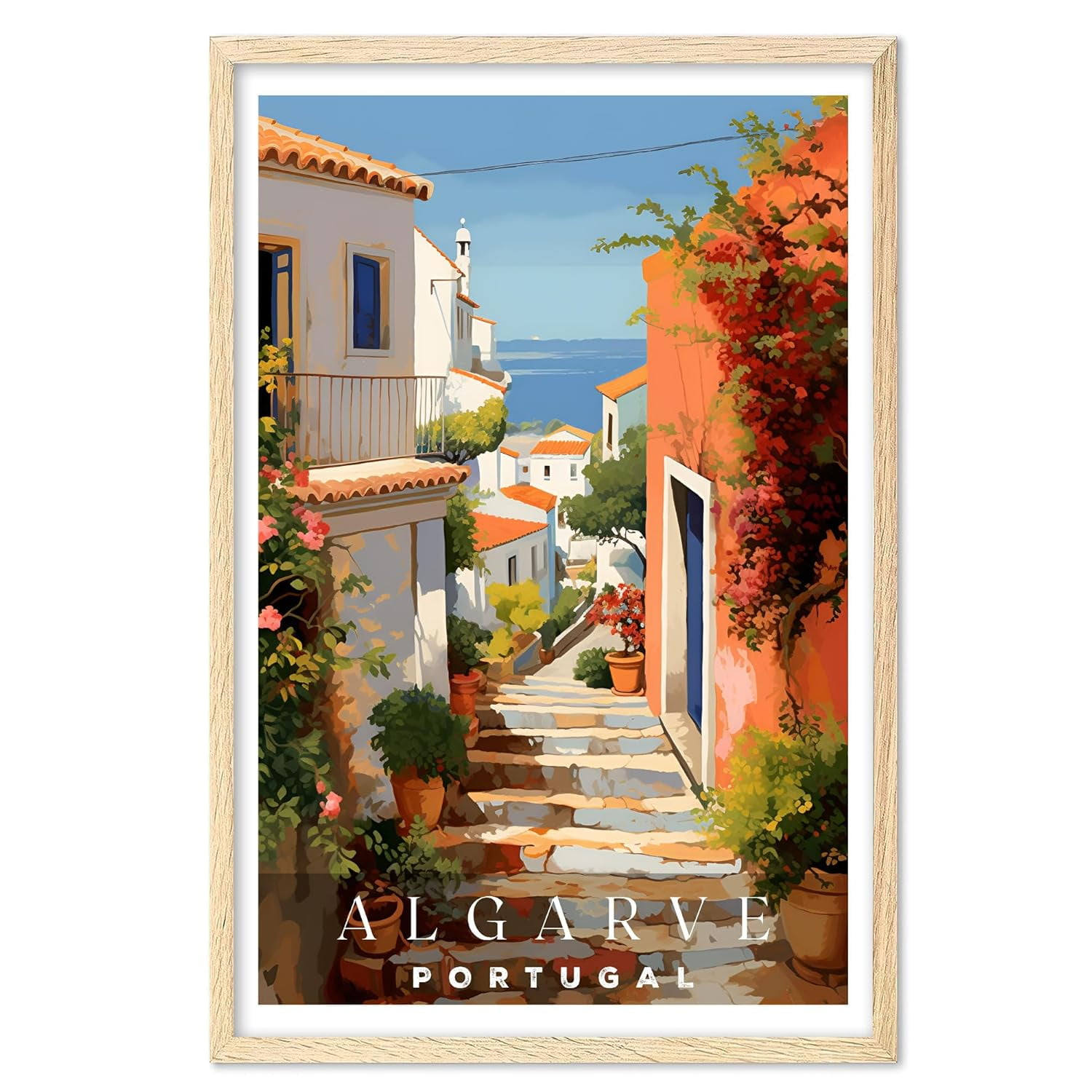 Eastern Print Algarve Poster, Algarve Print, Portugal Poster, Portugal ...