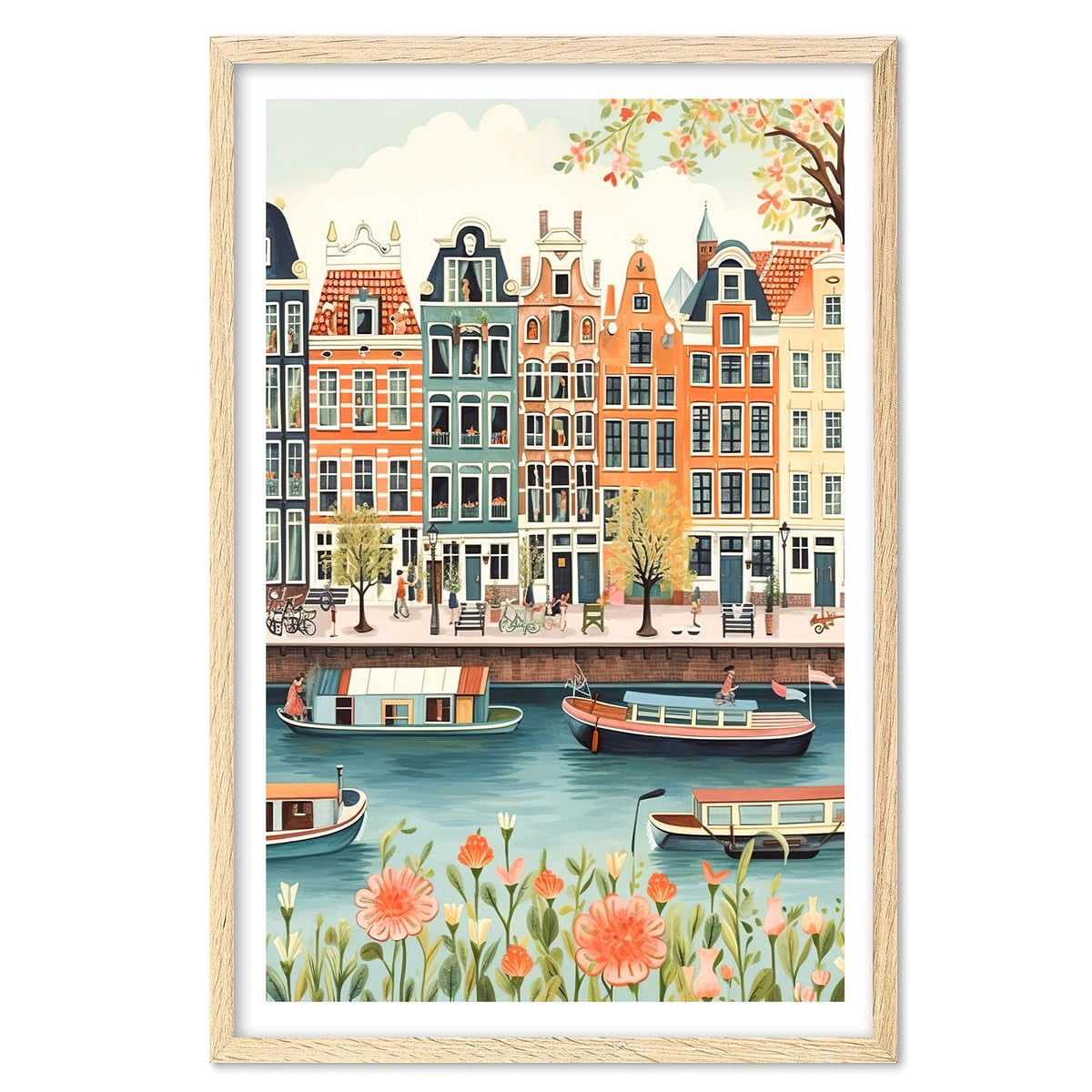 Eastern Print Amsterdam Art Print, Netherlands Print, Holland Wall Art ...