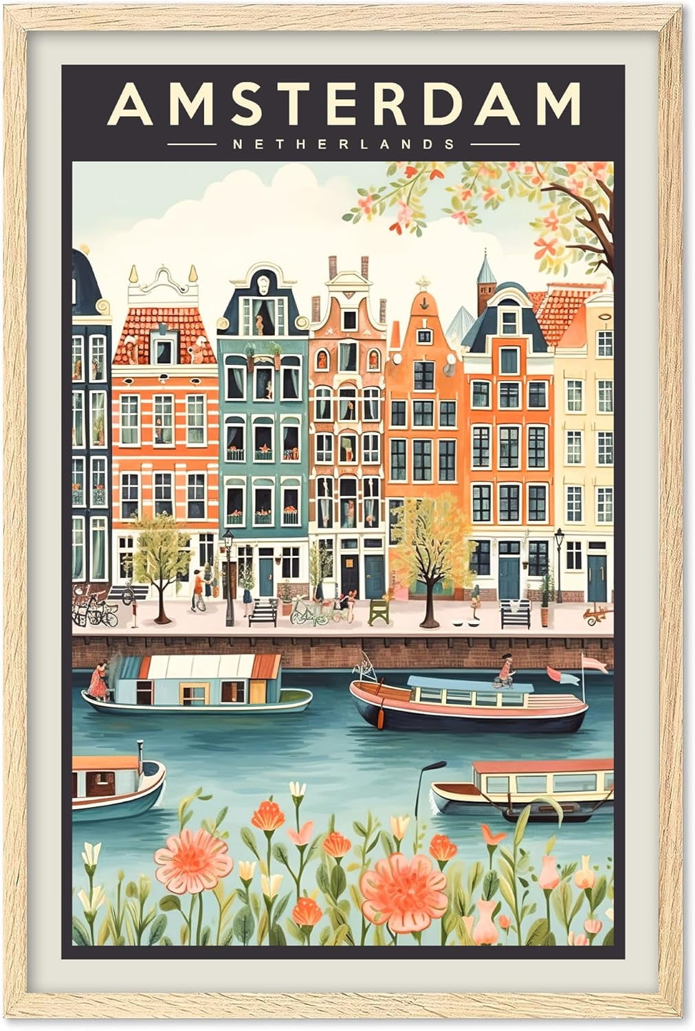 Eastern Print Amsterdam Art Print, Netherlands Print, Holland Wall Art ...