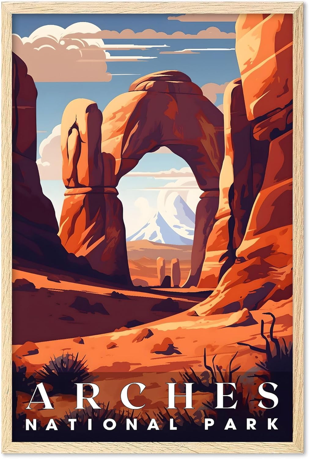 Eastern Print Arches National Park, National Parks Wall Poster, Arches ...