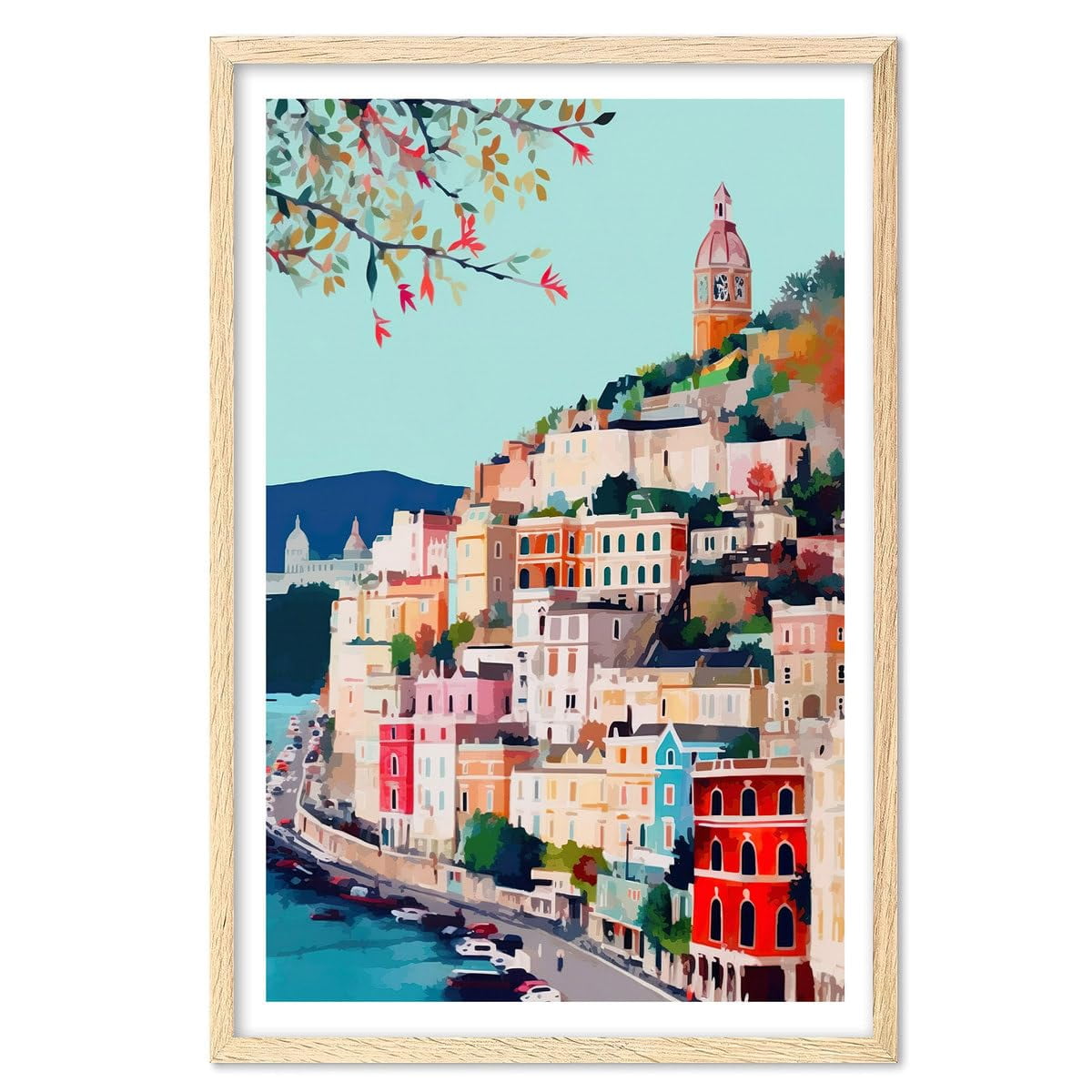 Eastern Print Atrani, Amalfi Coast Art Print, Amalfi Coast Decor, Italy ...