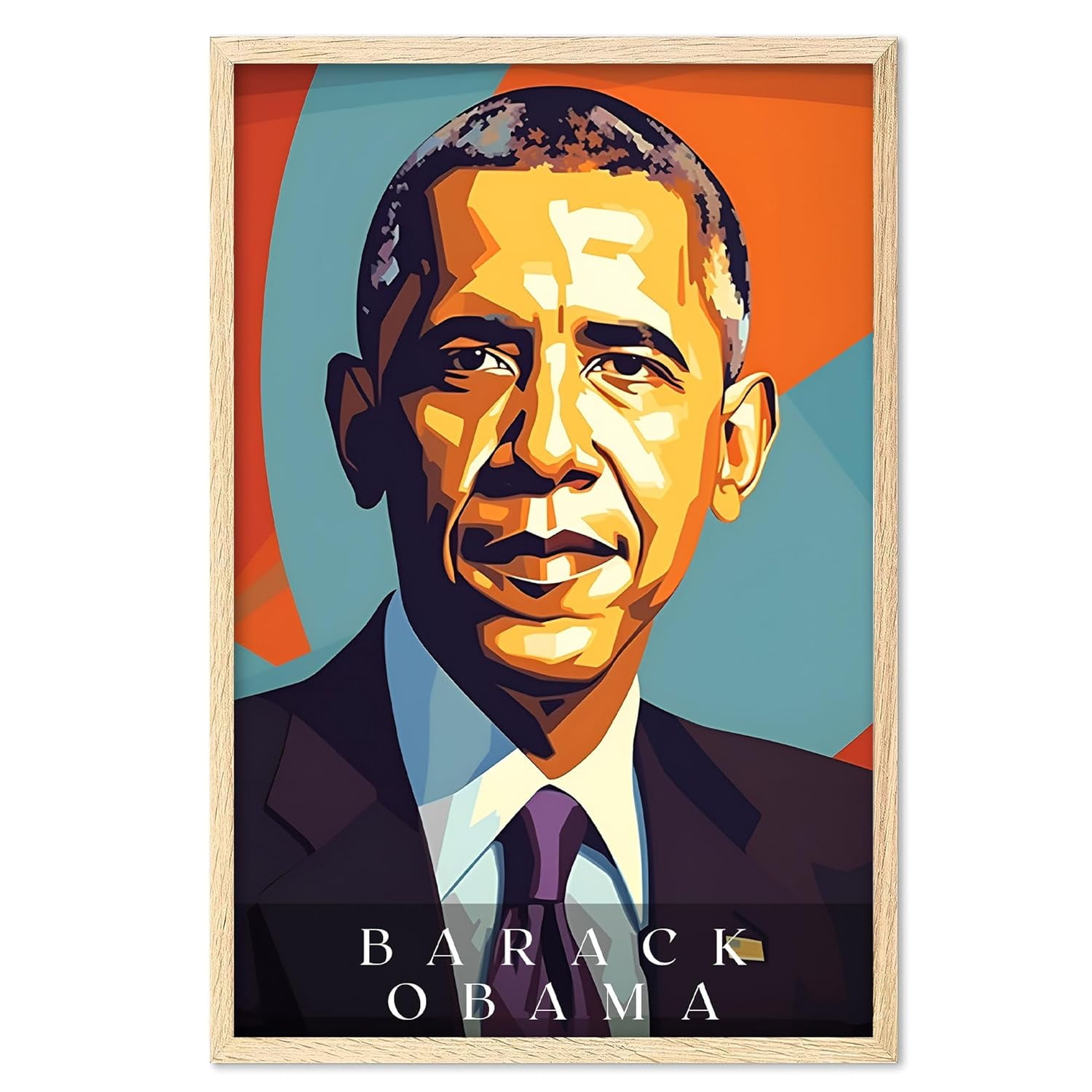 Eastern Print Barack Obama Poster, Barack Obama Wall Art, USA ...