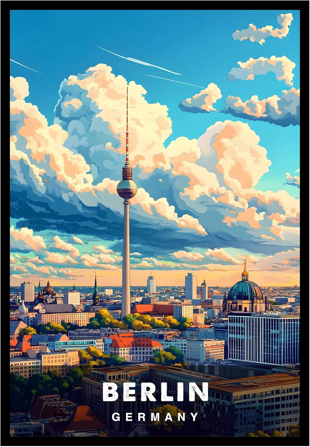 Eastern Print Berlin Poster, Germany Poster, Berlin Wall Art, Vintage ...