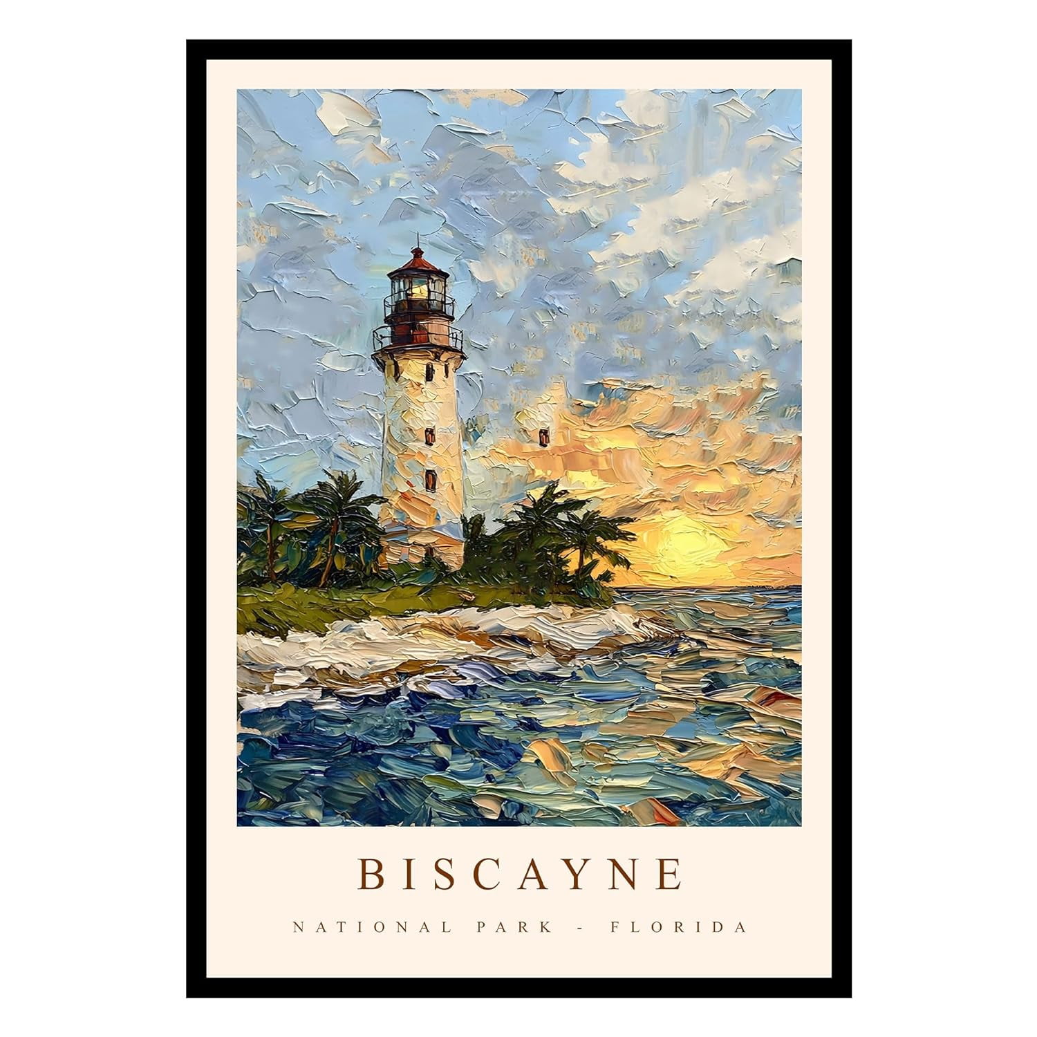 Eastern Print Biscayne Poster, Biscayne National Park Poster, Biscayne ...