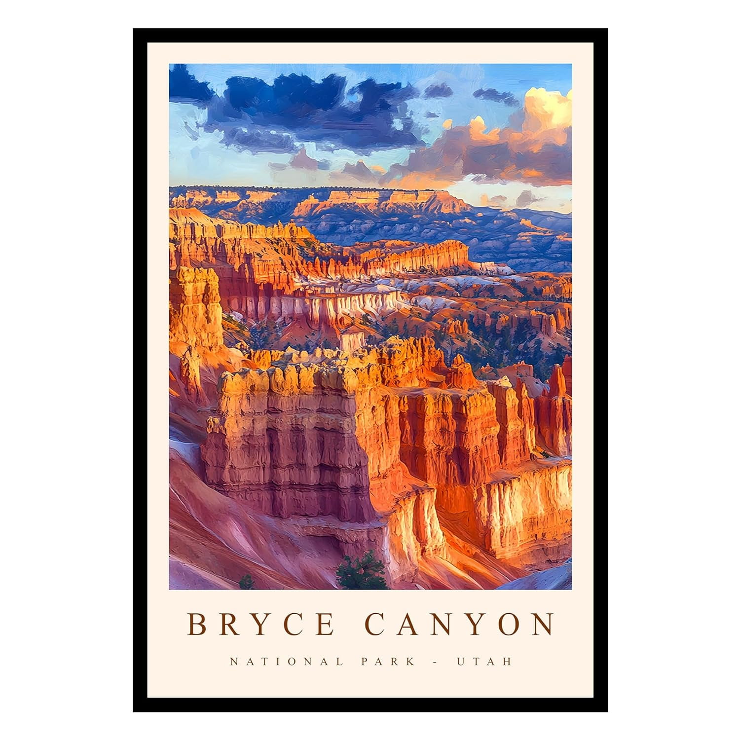 Eastern Print Bryce Canyon Poster, Bryce Canyon National Park Poster ...