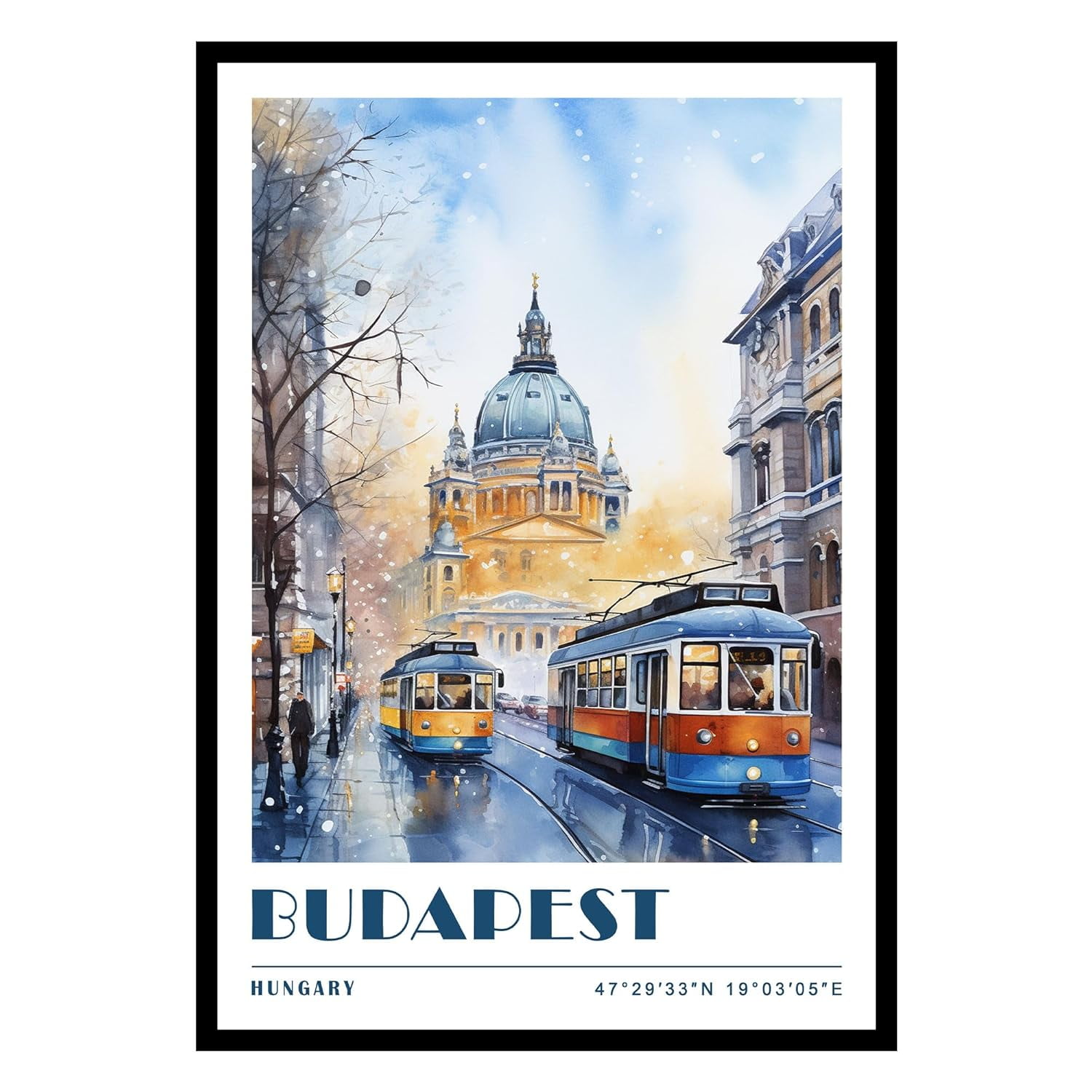 Eastern Print Budapest Poster, Hungary Poster, Hungary Wall Art ...