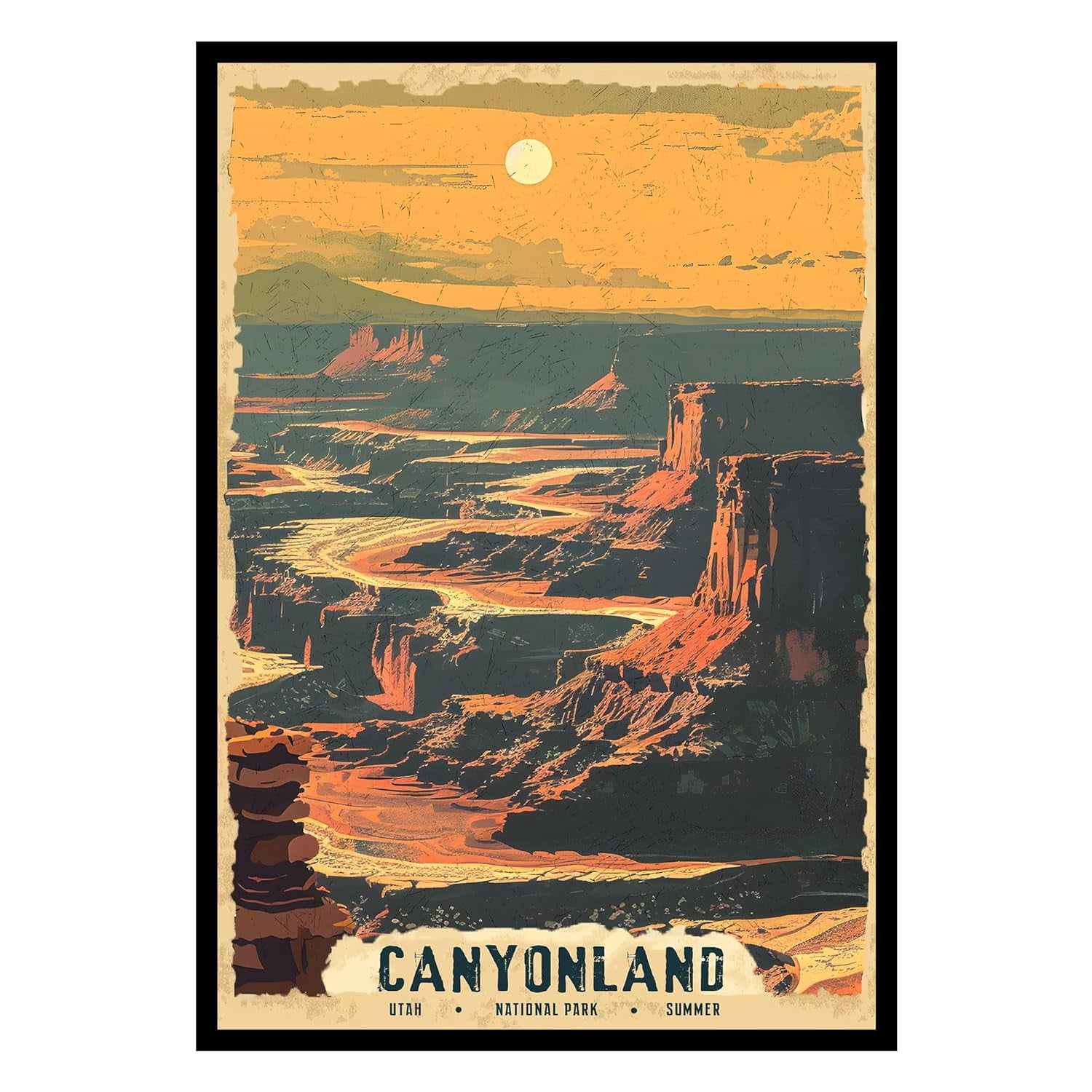 Eastern Print Canyonland National Park, Canyonland National Park Wall ...
