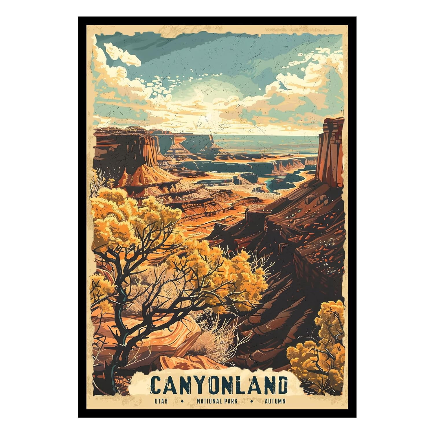 Eastern Print Canyonland National Park, Canyonland National Park Wall ...
