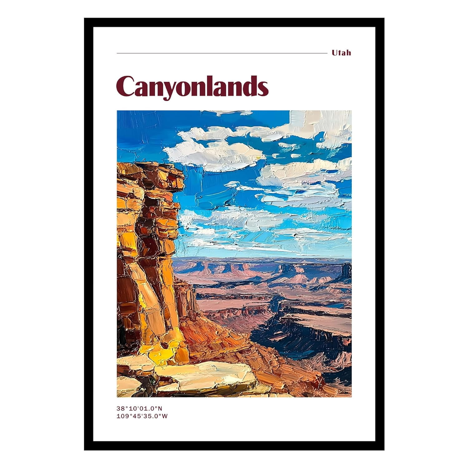 Eastern Print Canyonlands Poster, Canyonlands National Park Poster ...