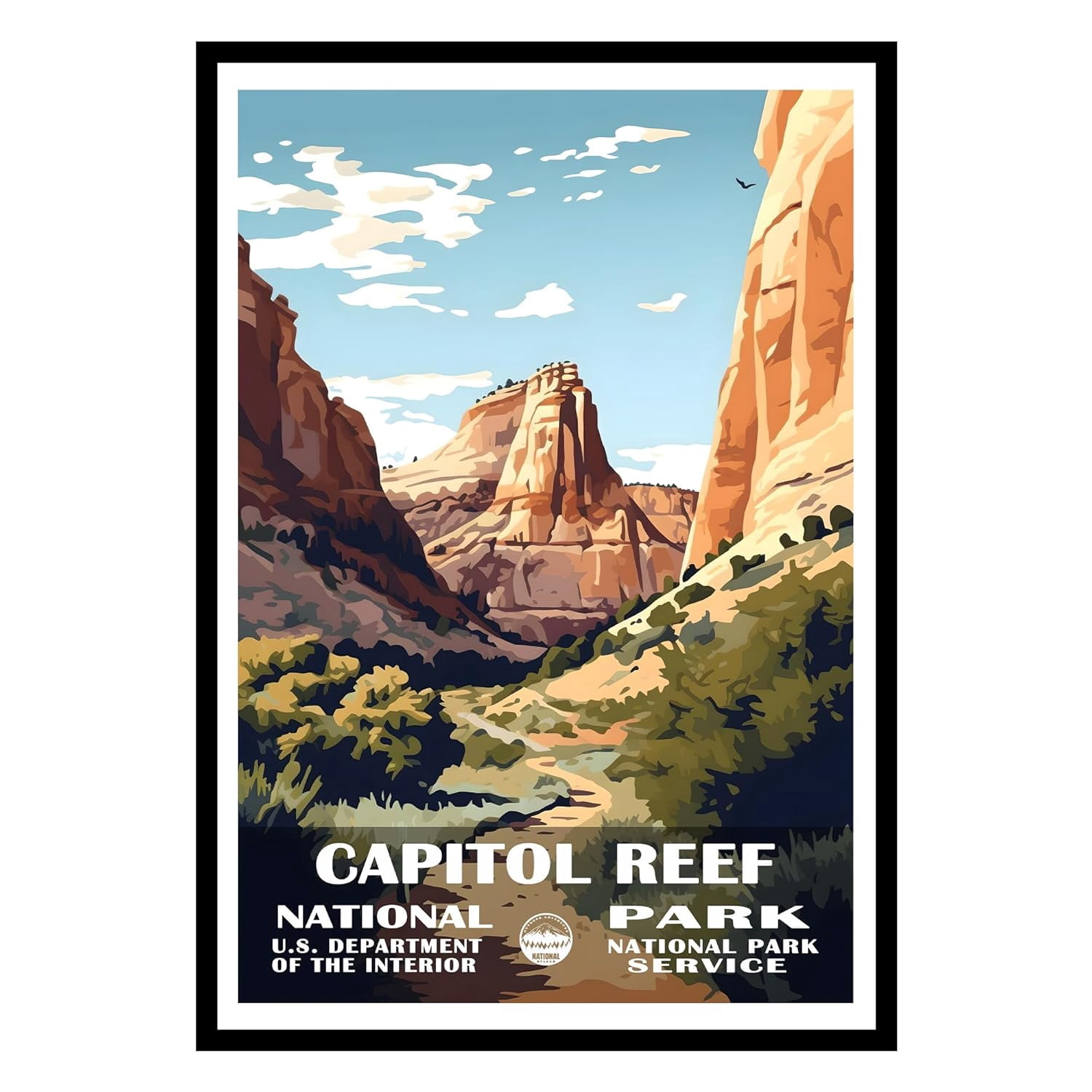 Eastern Print Capitol Reef National Park Poster, Capitol Reef National ...