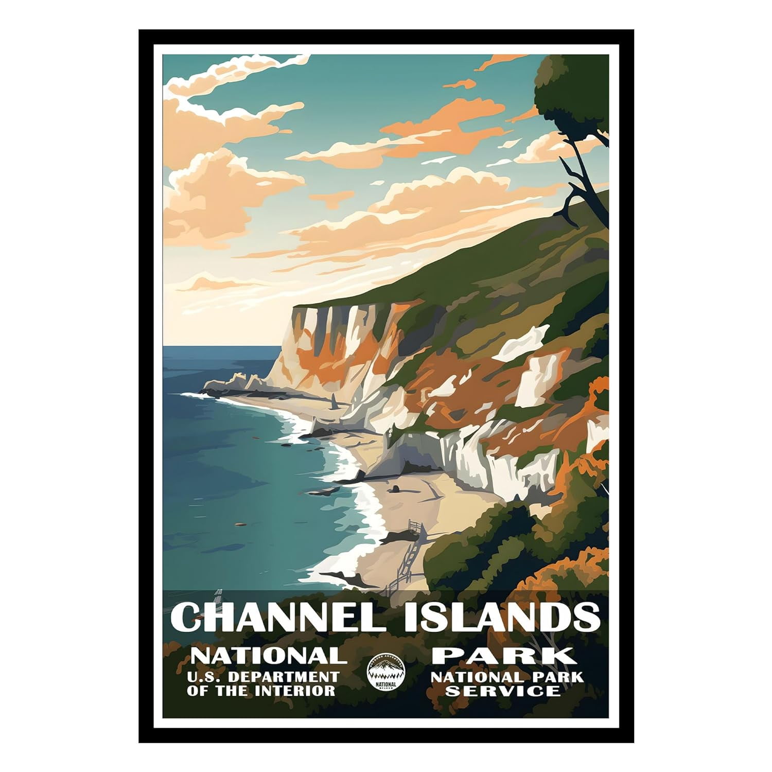 Eastern Print Channel Islands National Park Poster, Channel Islands ...