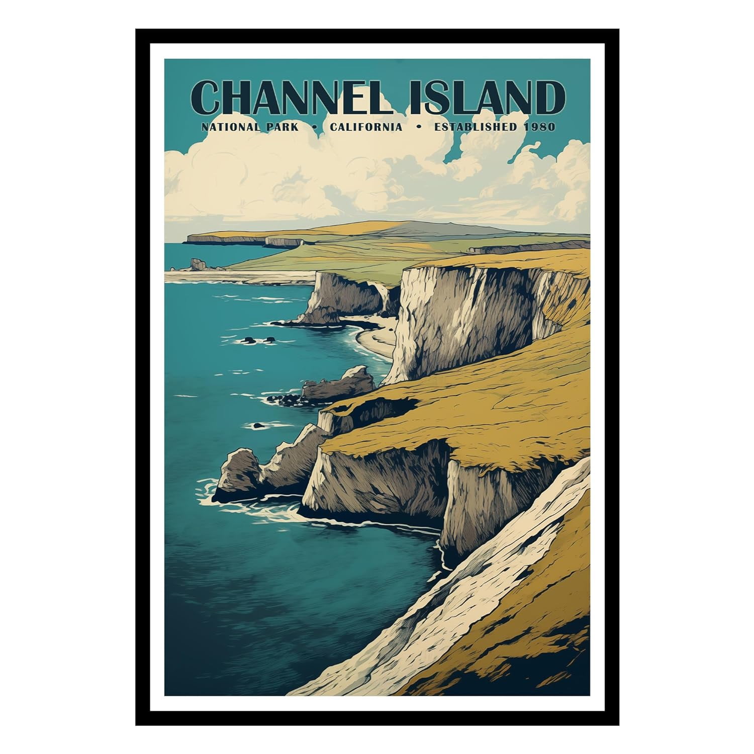 Eastern Print Channel Islands National Park Poster, Channel Islands ...