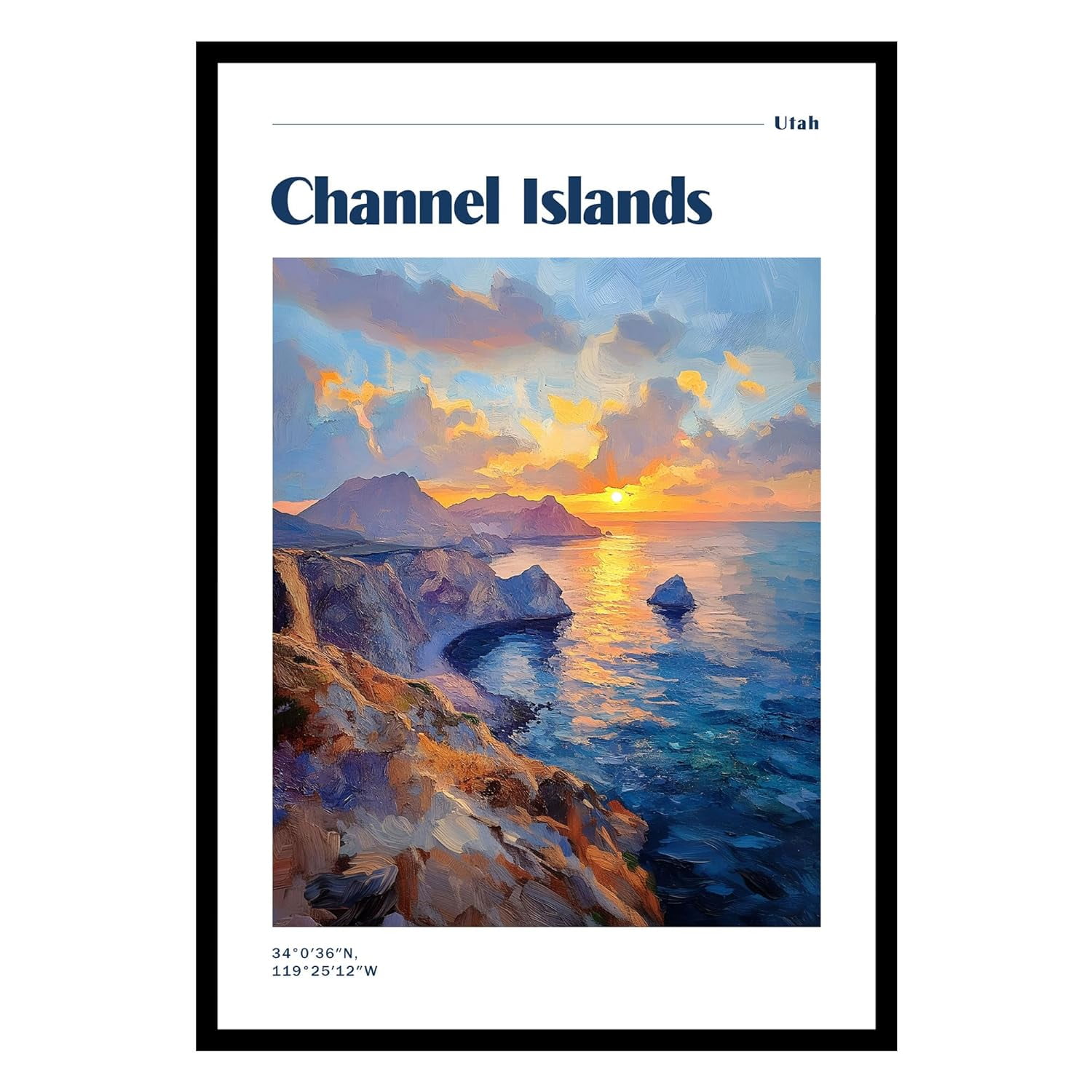 Eastern Print Channel Islands Poster, Channel Islands National Park ...