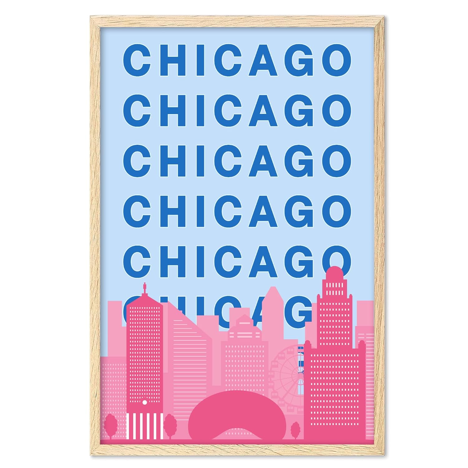 Eastern Print Chicago Wall Art, Chicago Art Print, Illinois Art Print, Chicago Poster, Chicago ...