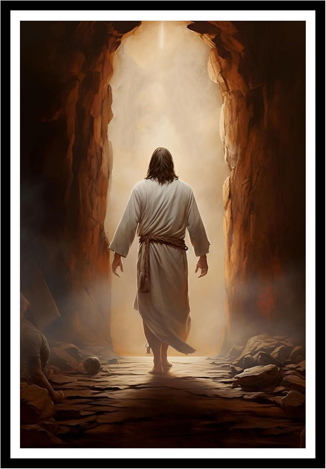 Eastern Print Christ Has Risen Christian Wall Art, Jesus Portrait ...