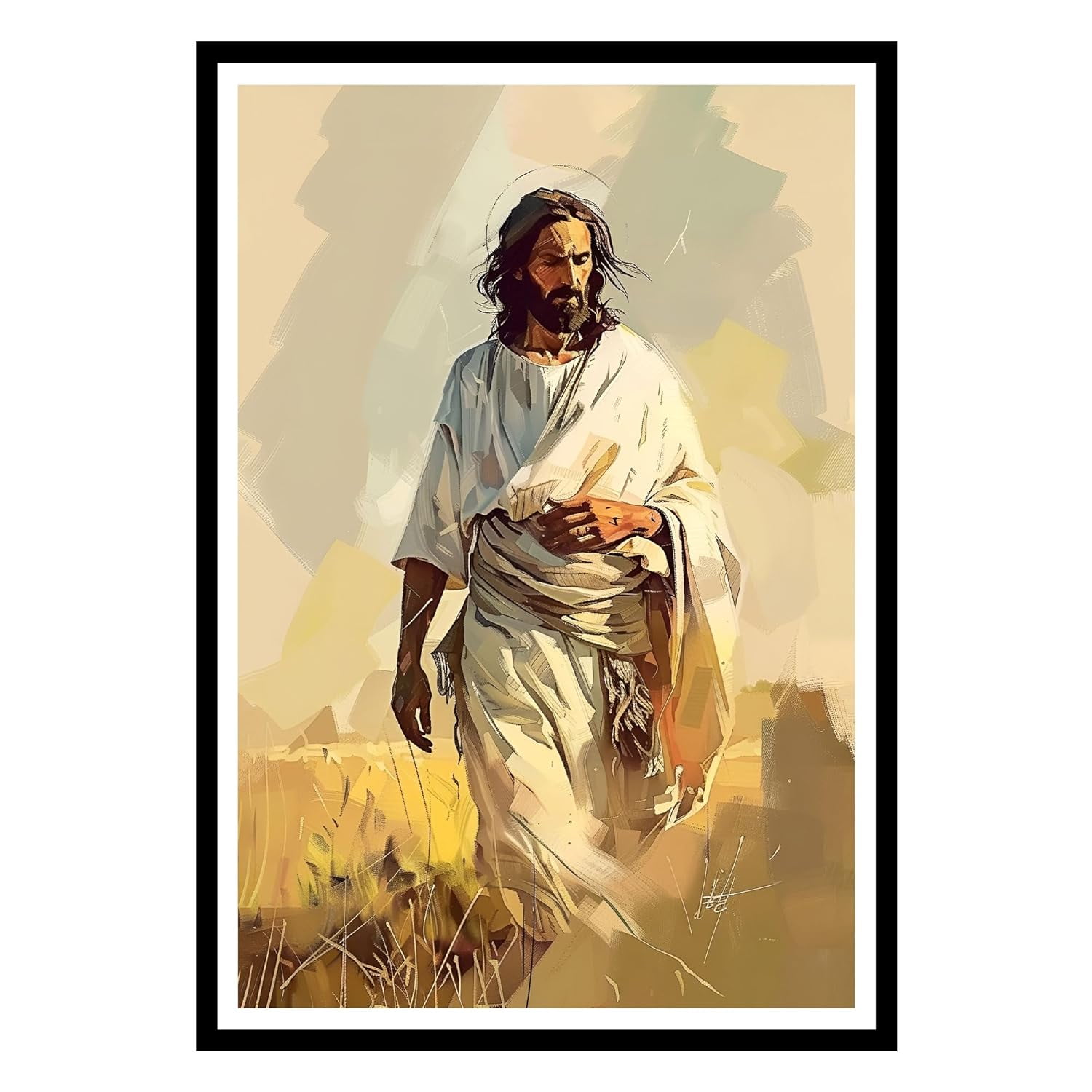 Eastern Print Christian Wall Art, Jesus Christ Watercolor, Jesus ...
