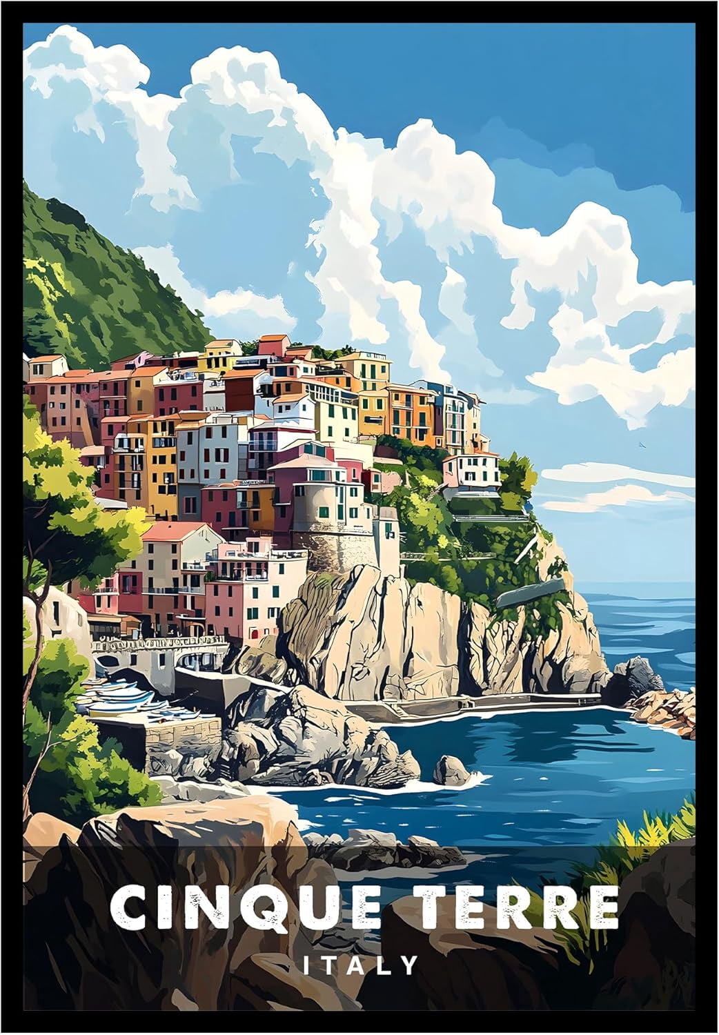 Eastern Print Cinque terre Poster, Italy Poster, Cinque terre Wall Art ...