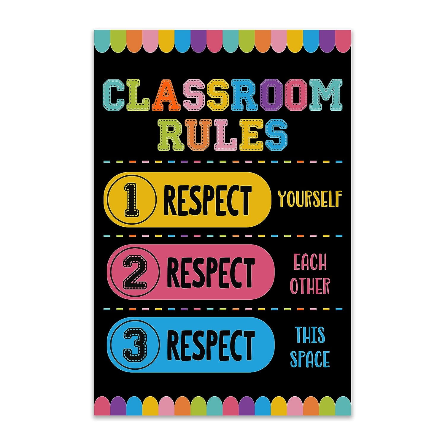 Eastern Print Classroom Rules Respect Yourself Poster, Teacher Office ...