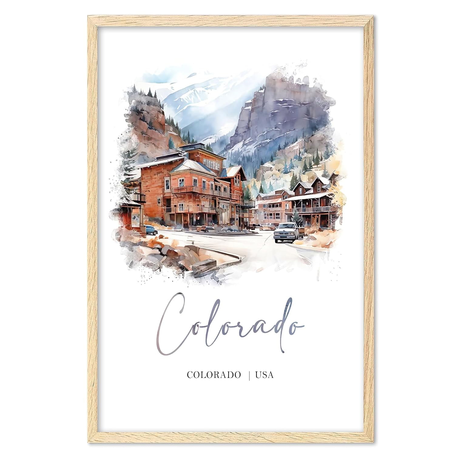 Eastern Print Colorado Poster Art Print, States Landscape Wall Art ...