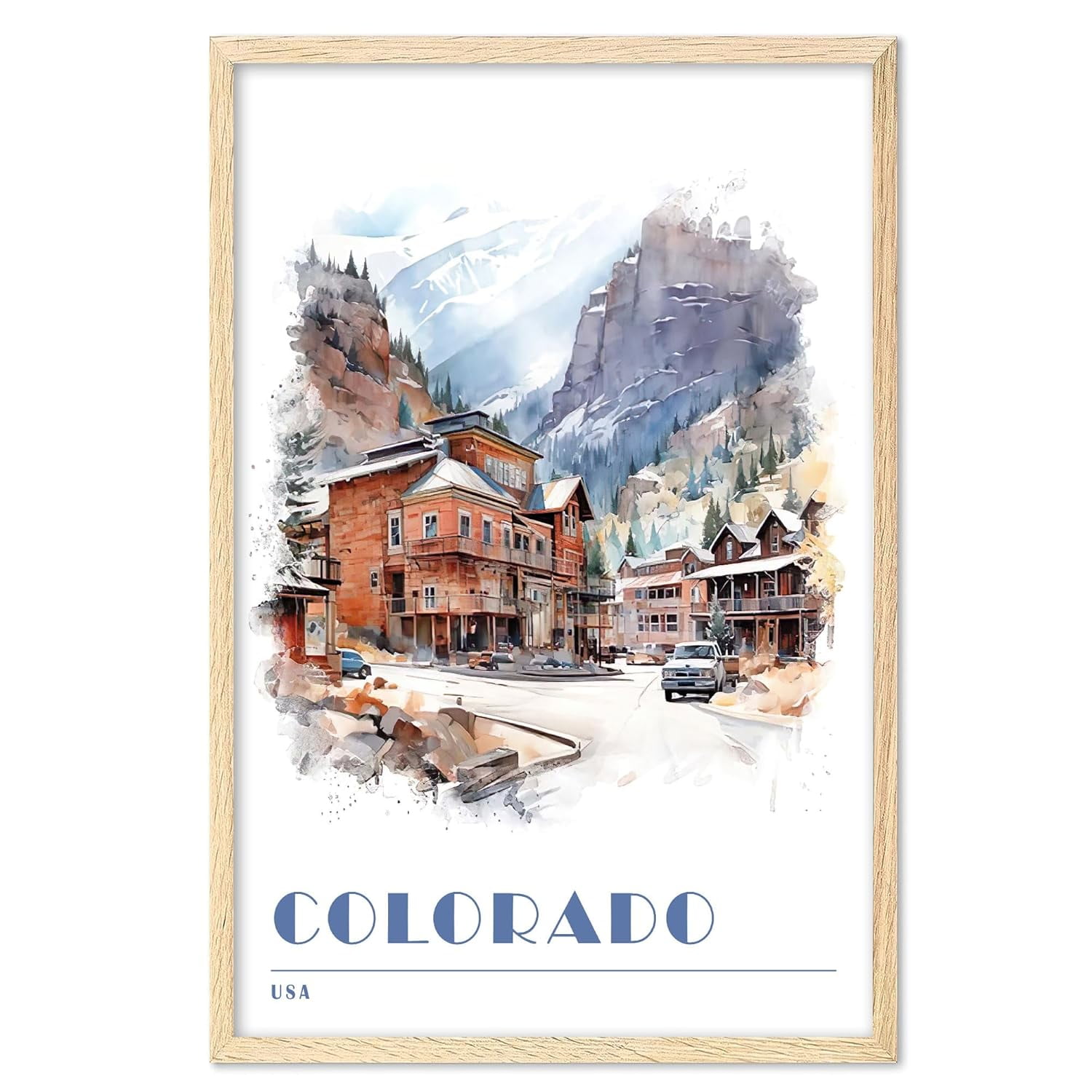 Eastern Print Colorado Wall Art, States Landscape Wall Art Decor ...