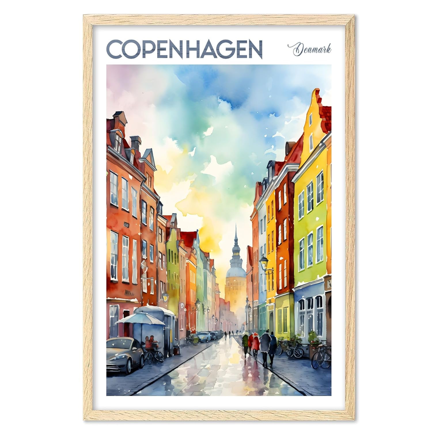 Eastern Print Copenhagen Poster, Denmark Poster, Copenhagen Wall Art ...
