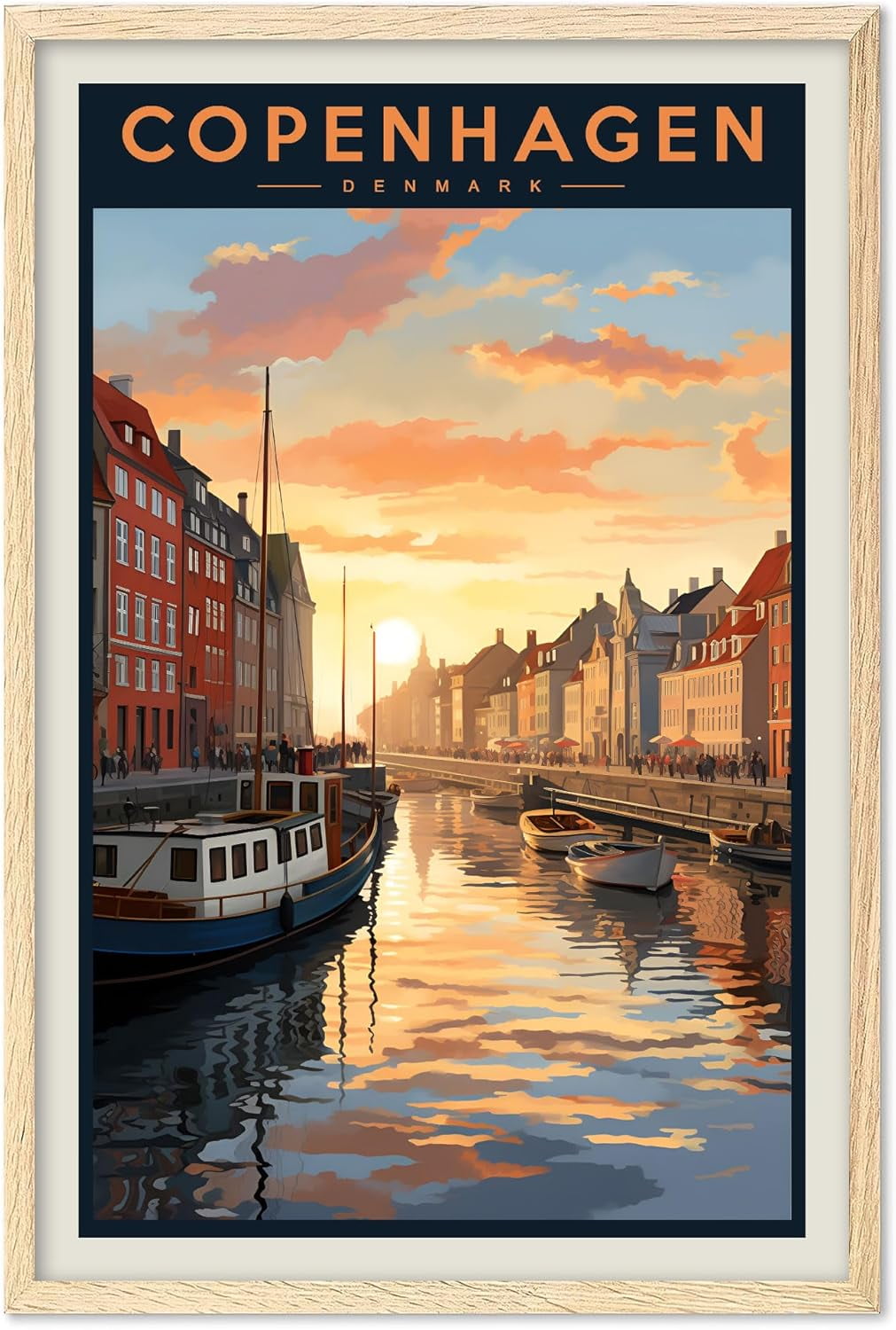 Eastern Print Copenhagen Poster, Denmark Poster, Denmark Wall Art ...