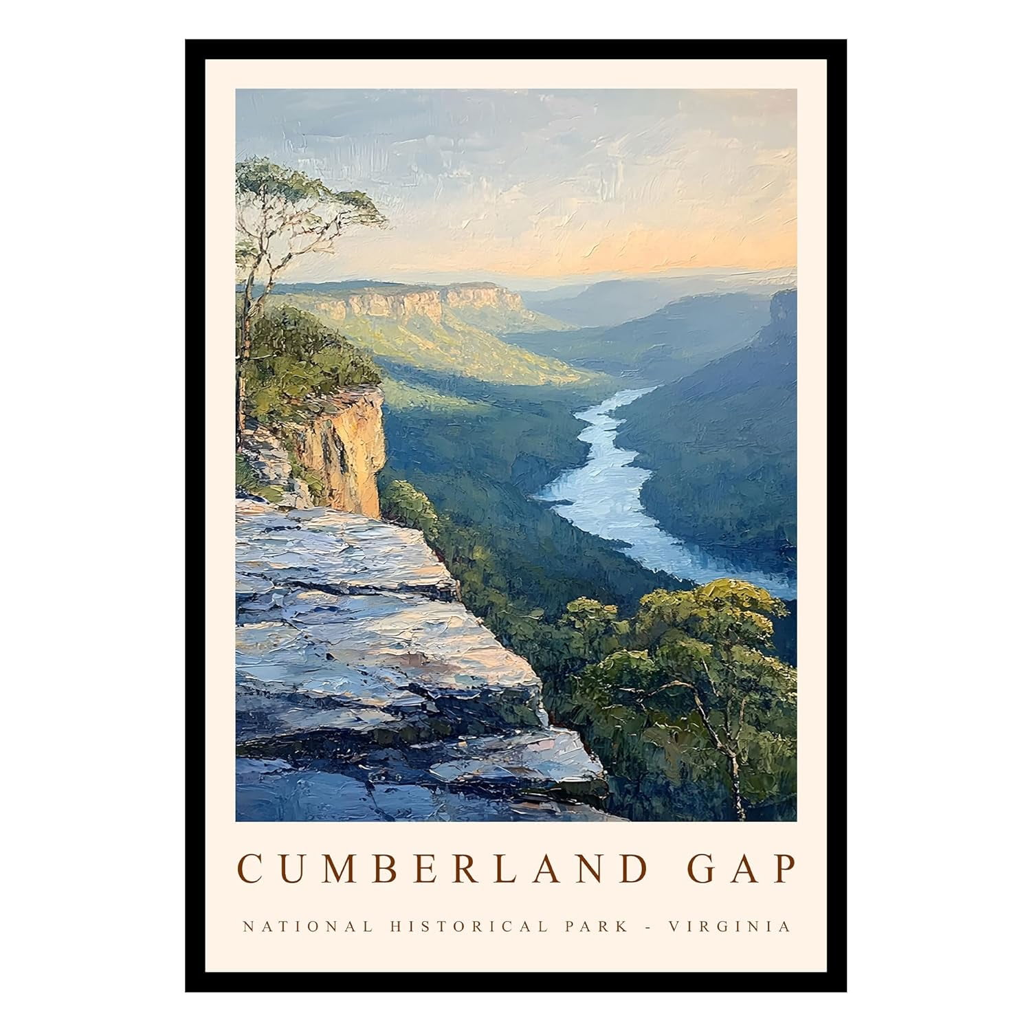 Eastern Print Cumberland Gap Poster, Cumberland Gap National Park ...