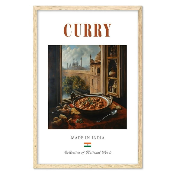 Eastern Print Curry Poster, Food Wall Art, India Food Print, Modern ...