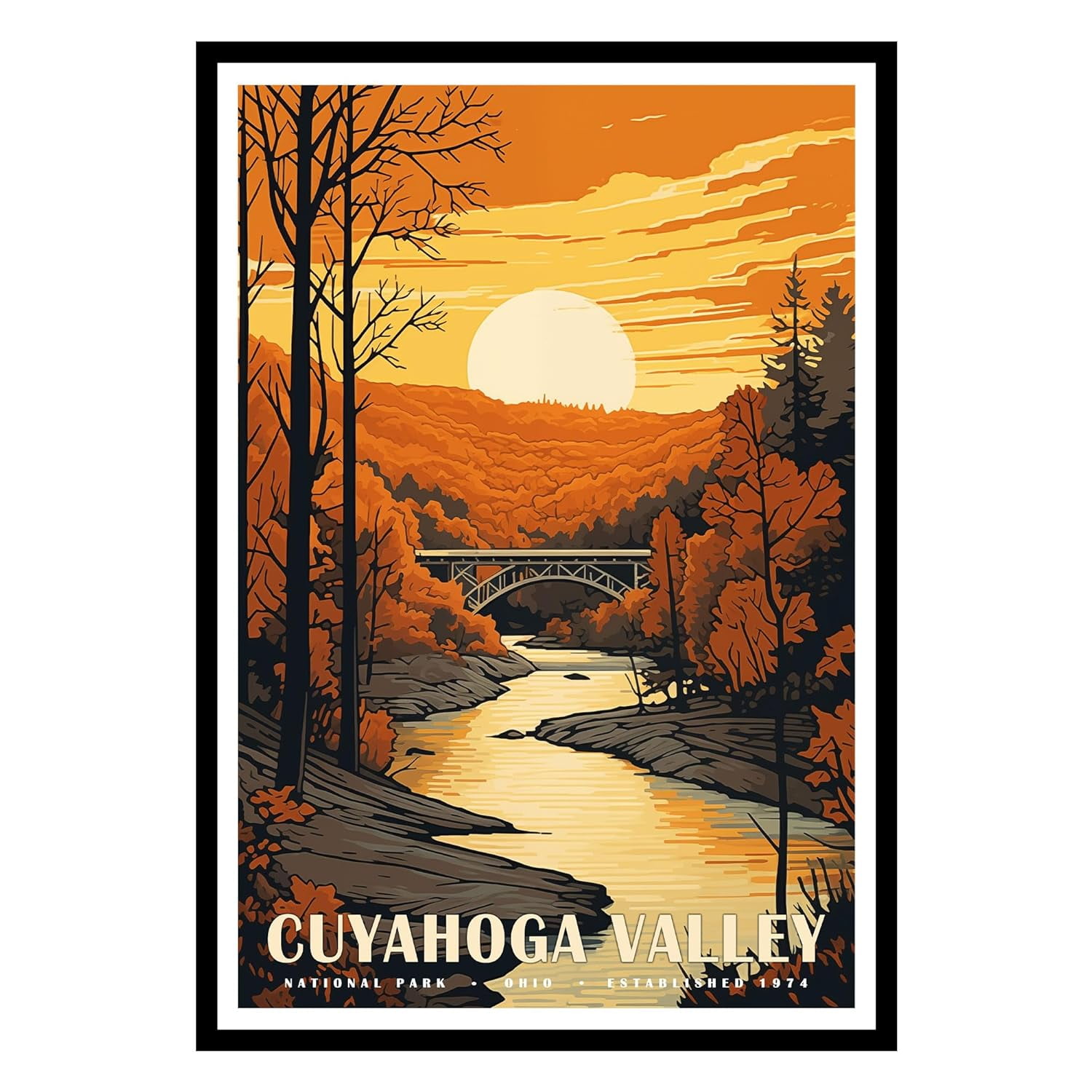 Eastern Print Cuyahoga Valley National Park Poster, Cuyahoga Valley ...