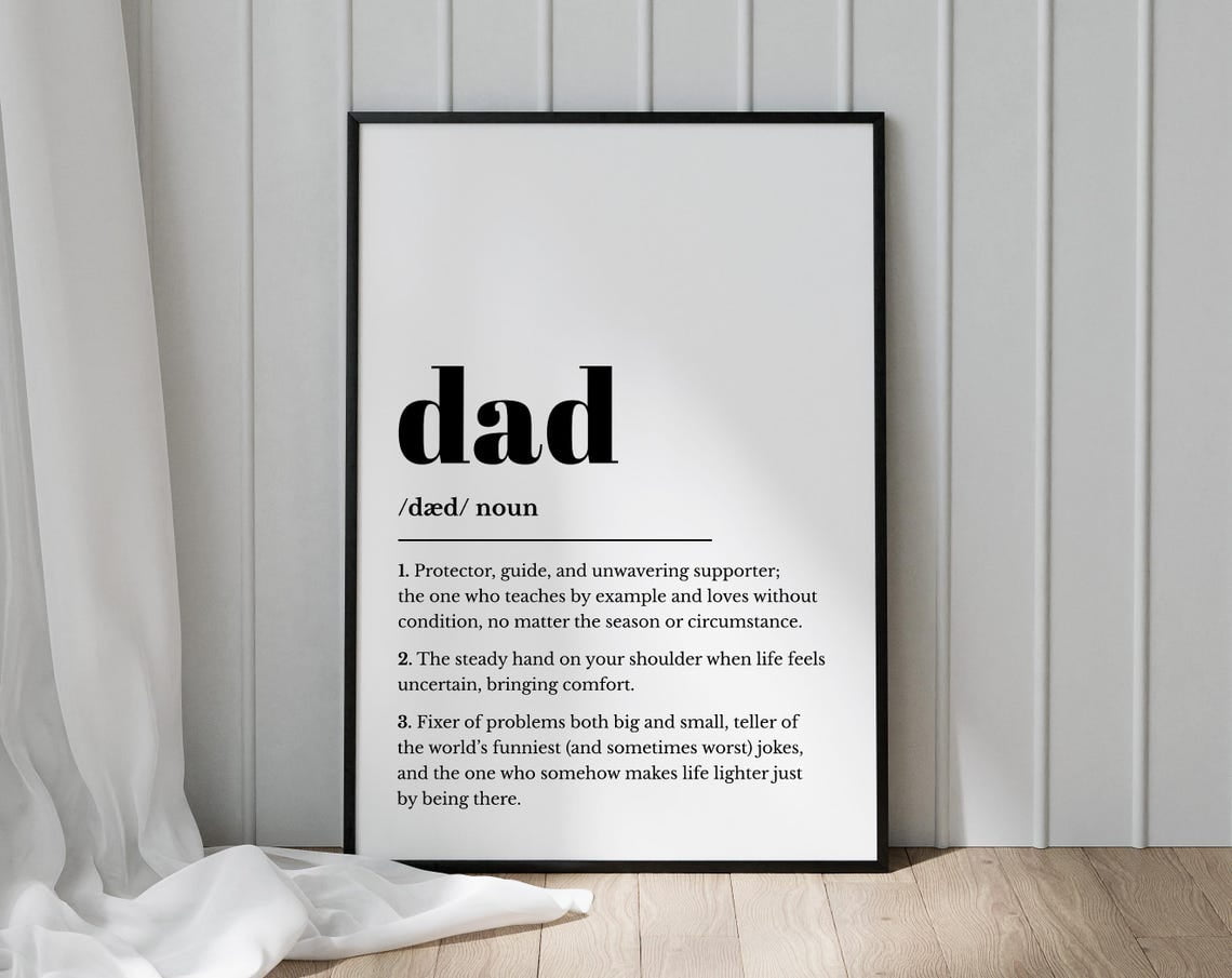 Eastern Print Dad Definition Poster, Heartfelt Father's Day, 16x24 ...