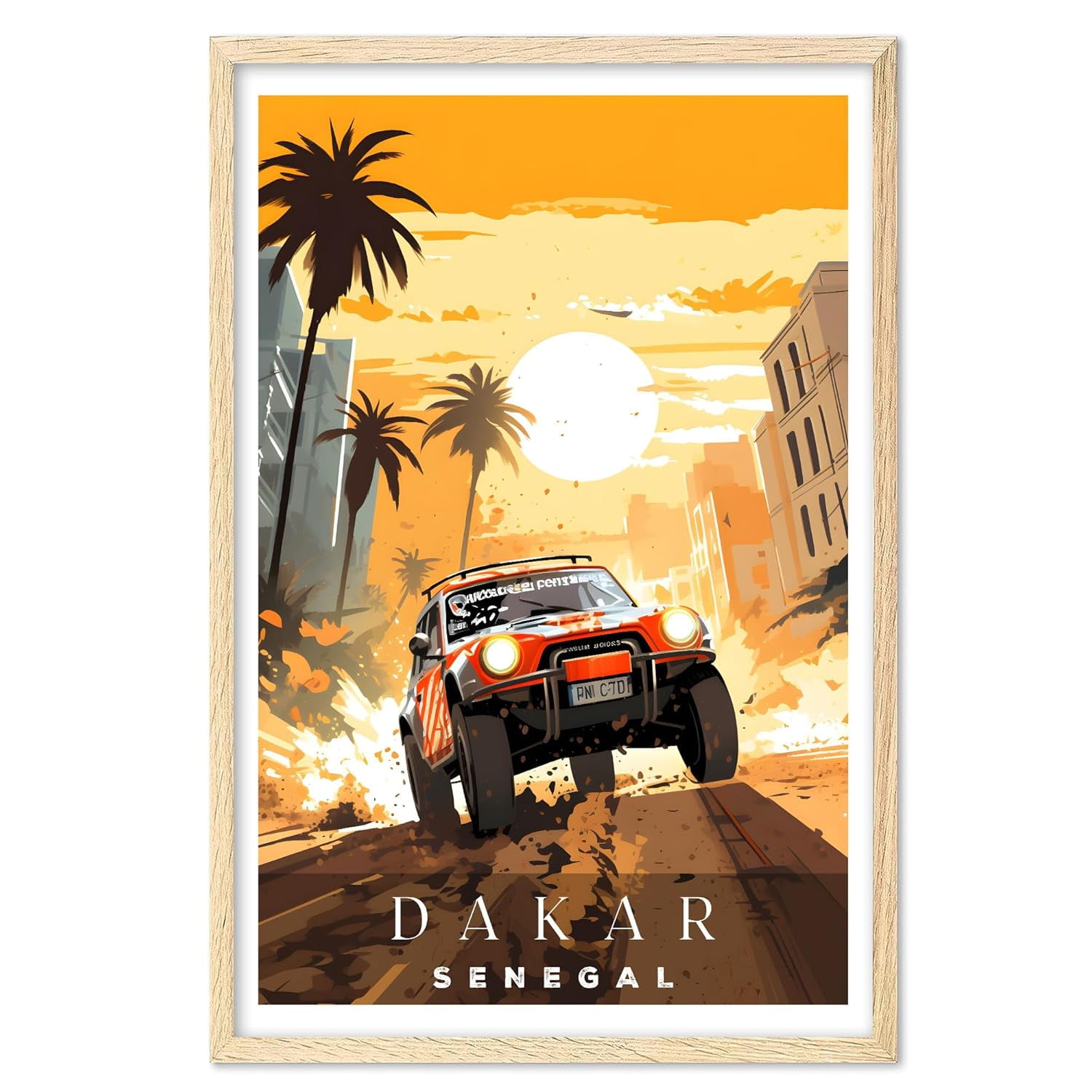 Eastern Print Dakar Poster, Dakar Print, Senegal Poster, Senegal Wall ...
