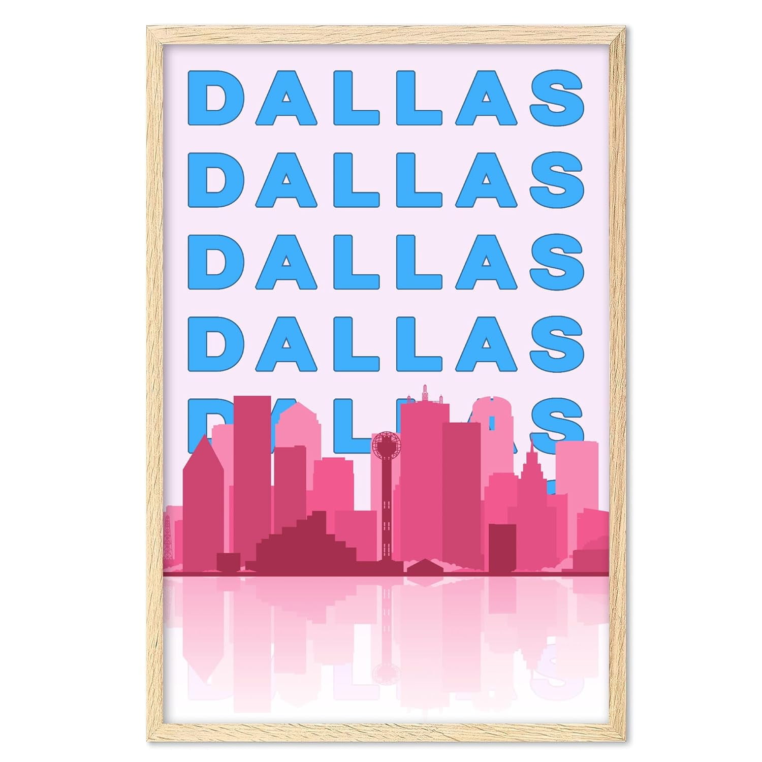 Eastern Print Dallas Wall Art, Dallas Art Print, Texas Art Print ...