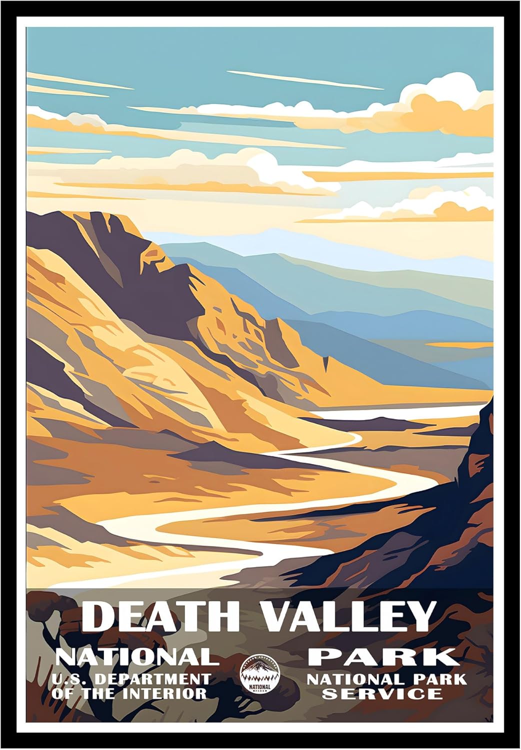 Eastern Print Death Valley National Park Poster, Death Valley National ...