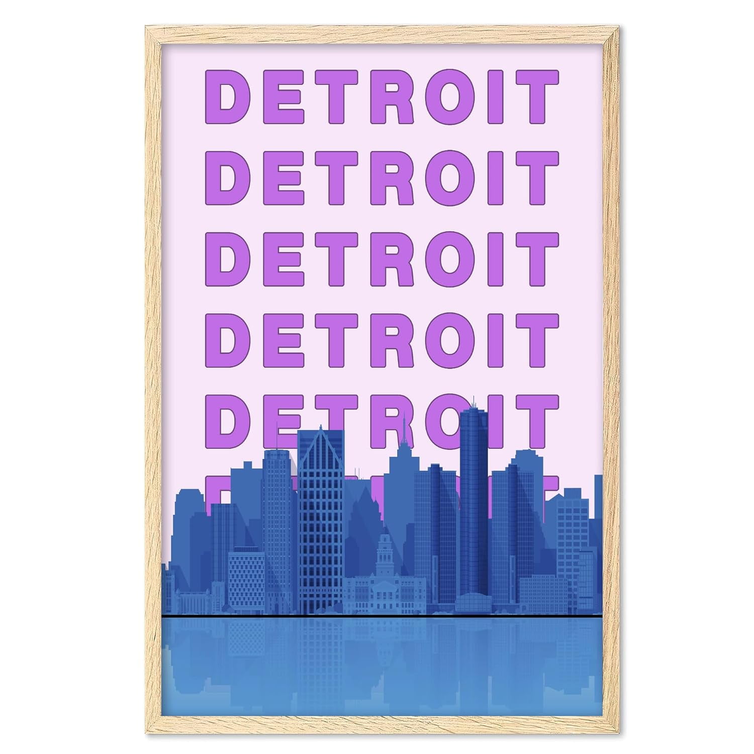 Eastern Print Detroit Wall Art, Detroit Art Print, Michigan Art Print ...