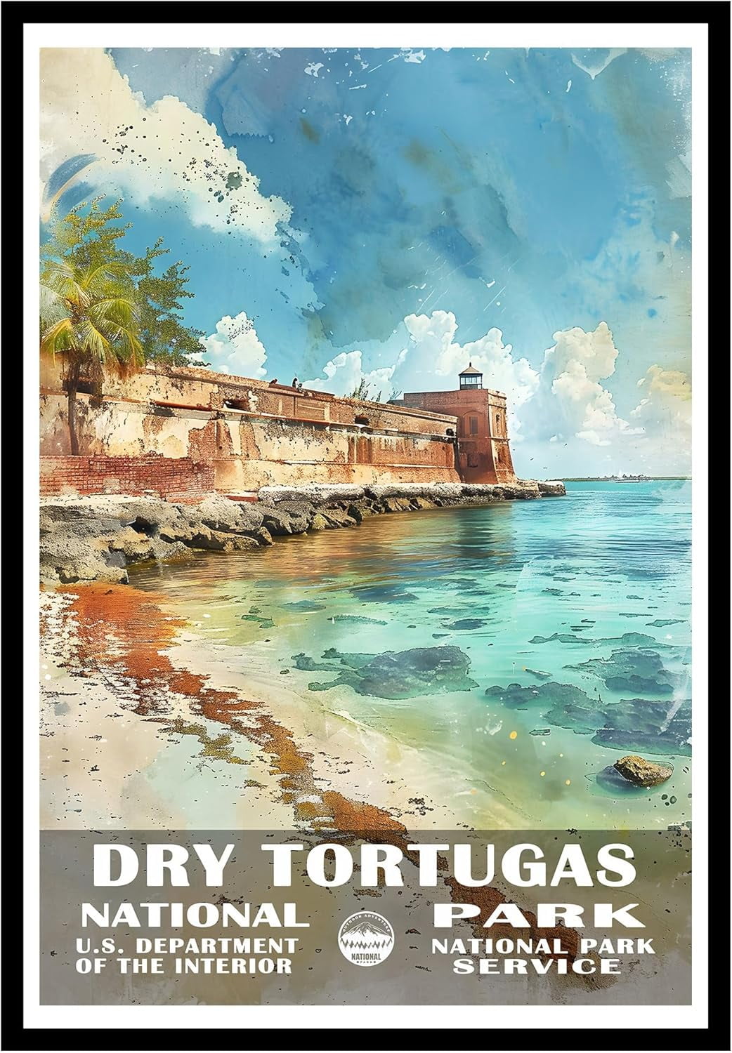 Eastern Print Dry Tortugas National Park Wall Art, National Parks ...