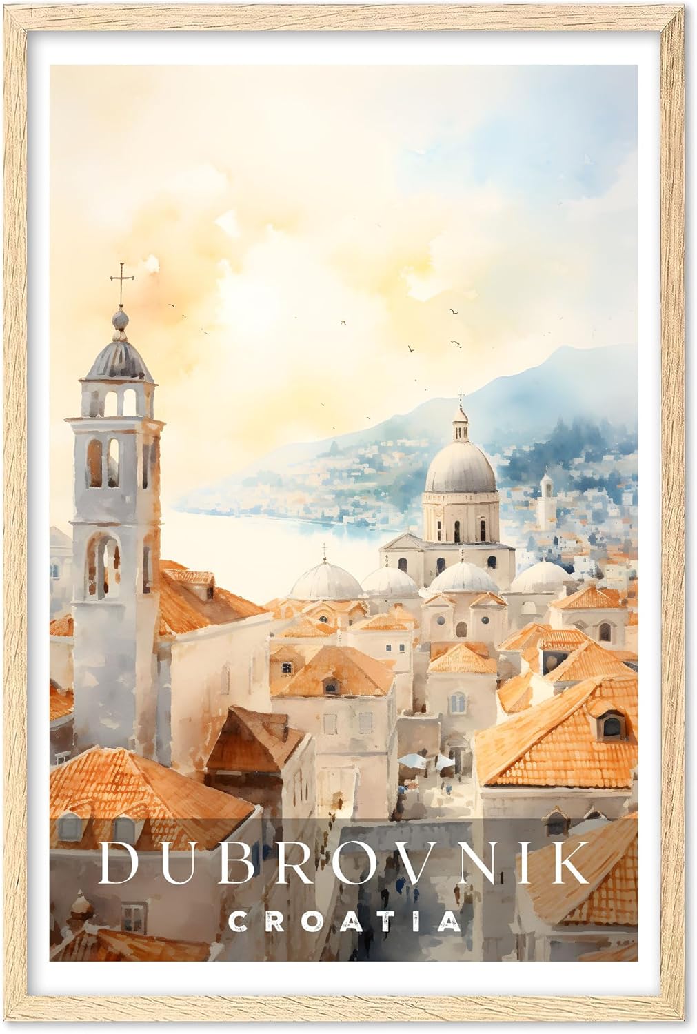 Eastern Print Dubrovnik Poster, Croatia Poster, Dubrovnik Wall Art ...