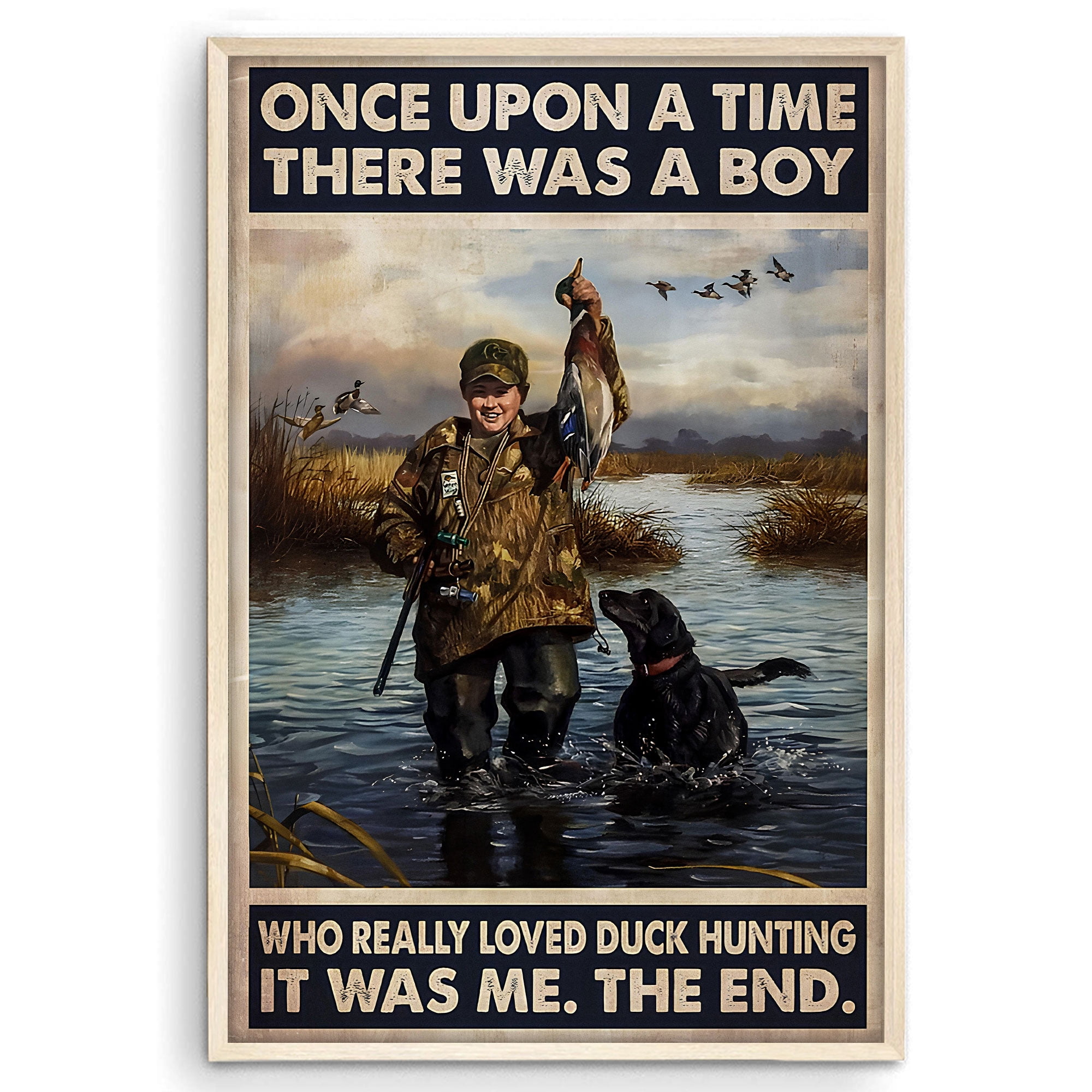 Eastern Print Duck Hunting Boy Poster - Nostalgic Wall Art For Hunting ...