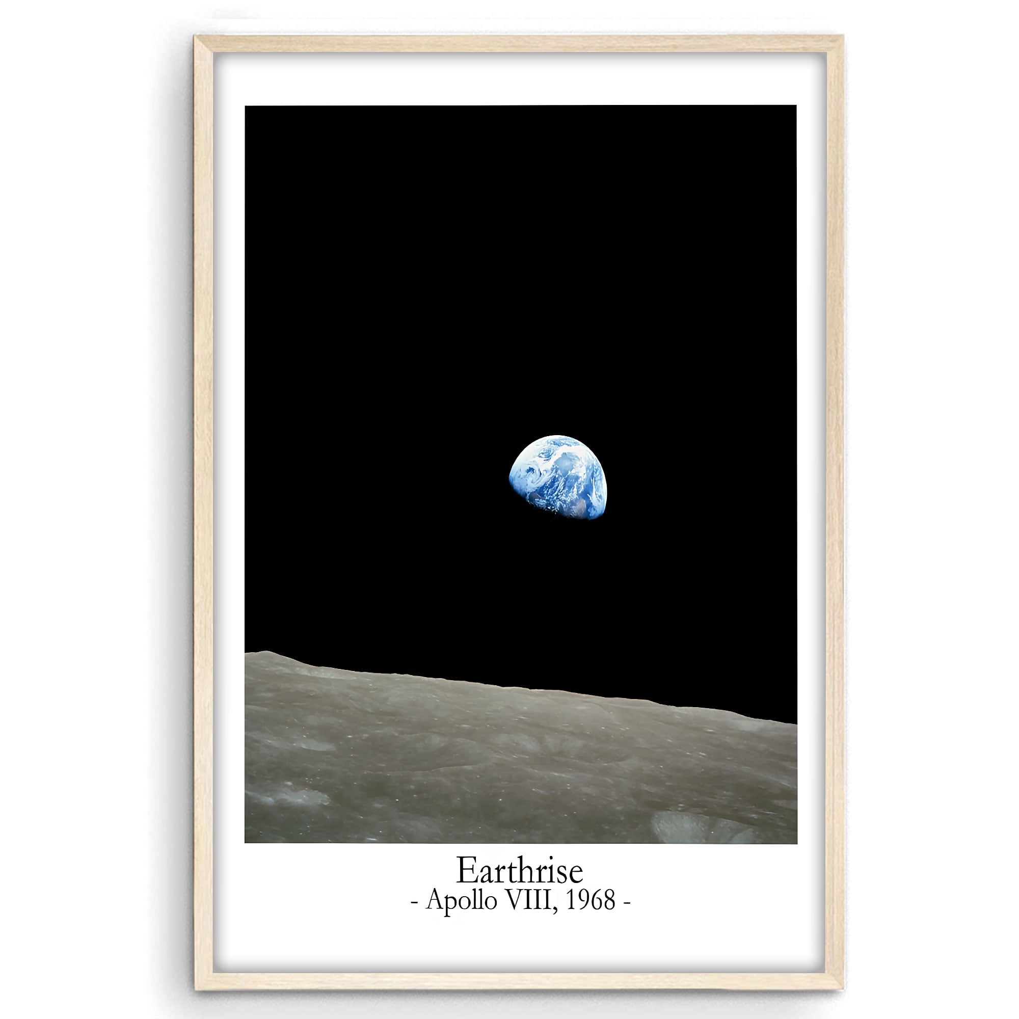 Eastern Print Earthrise Poster - Iconic Space Photo Of Earth From The ...