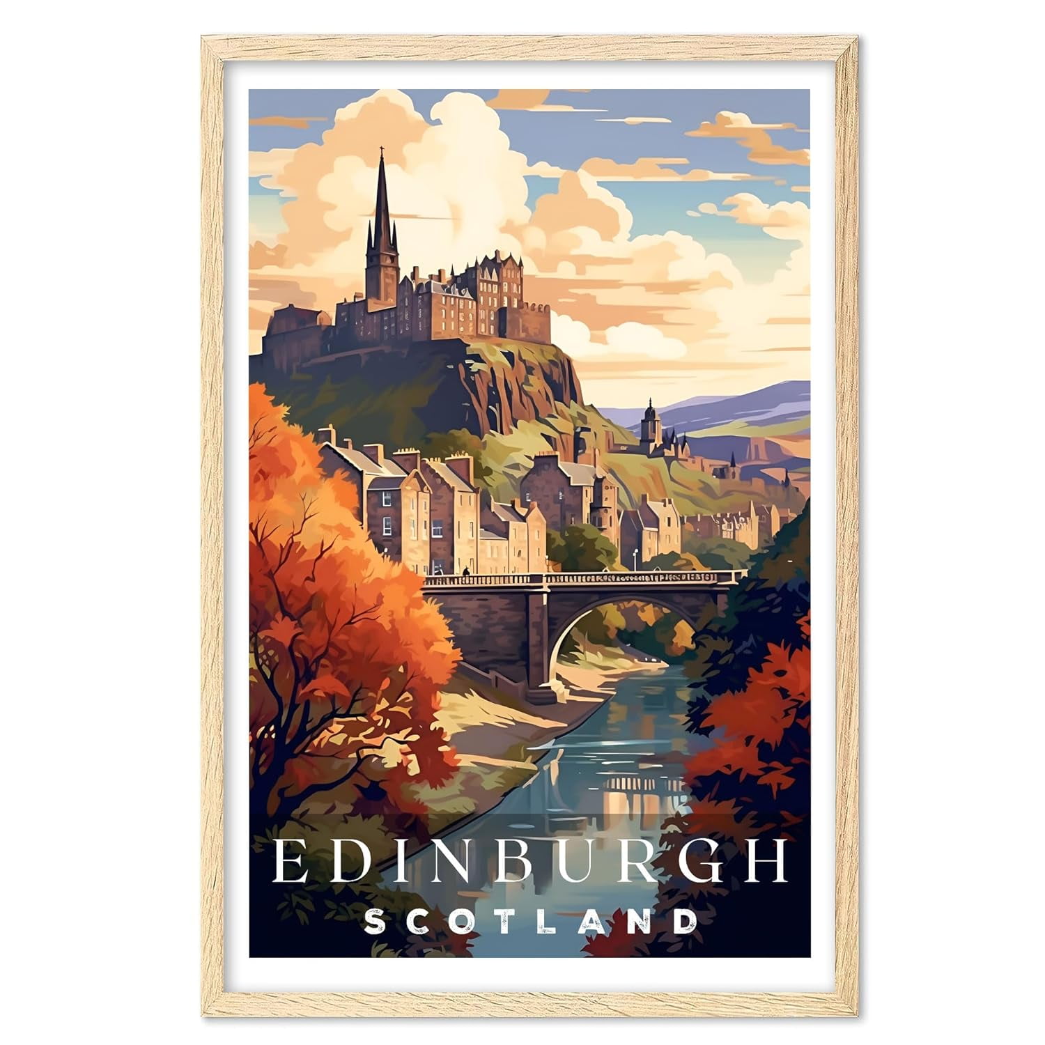 Eastern Print Edinburgh Poster, Scotland Poster, Scotland Wall Art ...