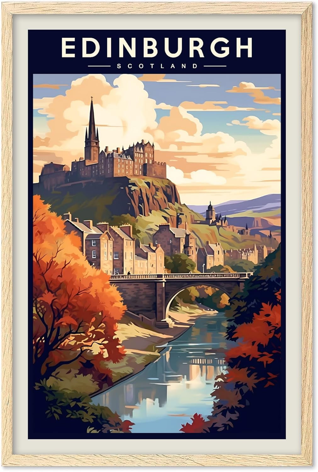 Eastern Print Edinburgh Poster, Scotland Poster, Scotland Wall Art ...