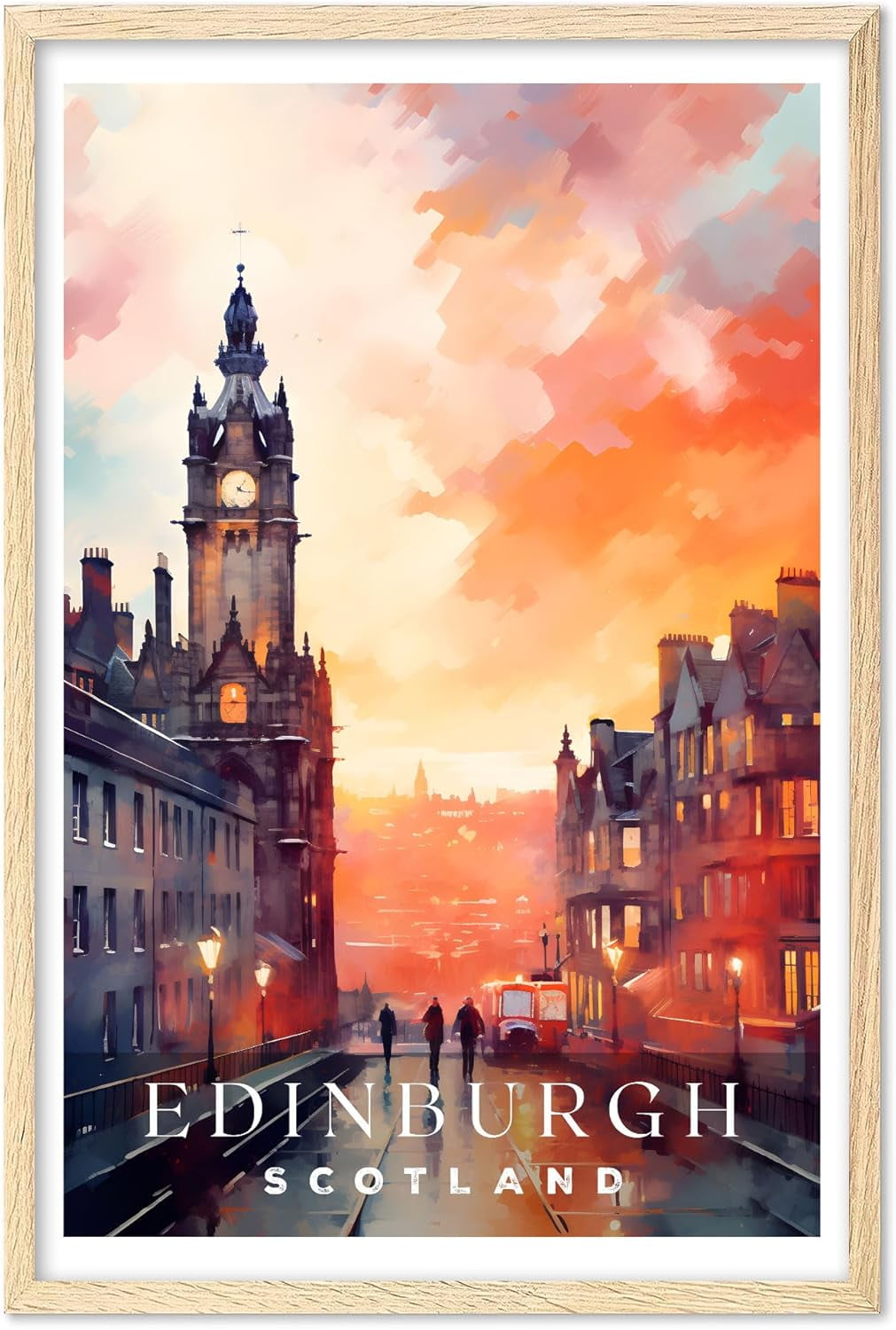 Eastern Print Edinburgh Poster, Scotland Poster, Edinburgh Wall Art ...