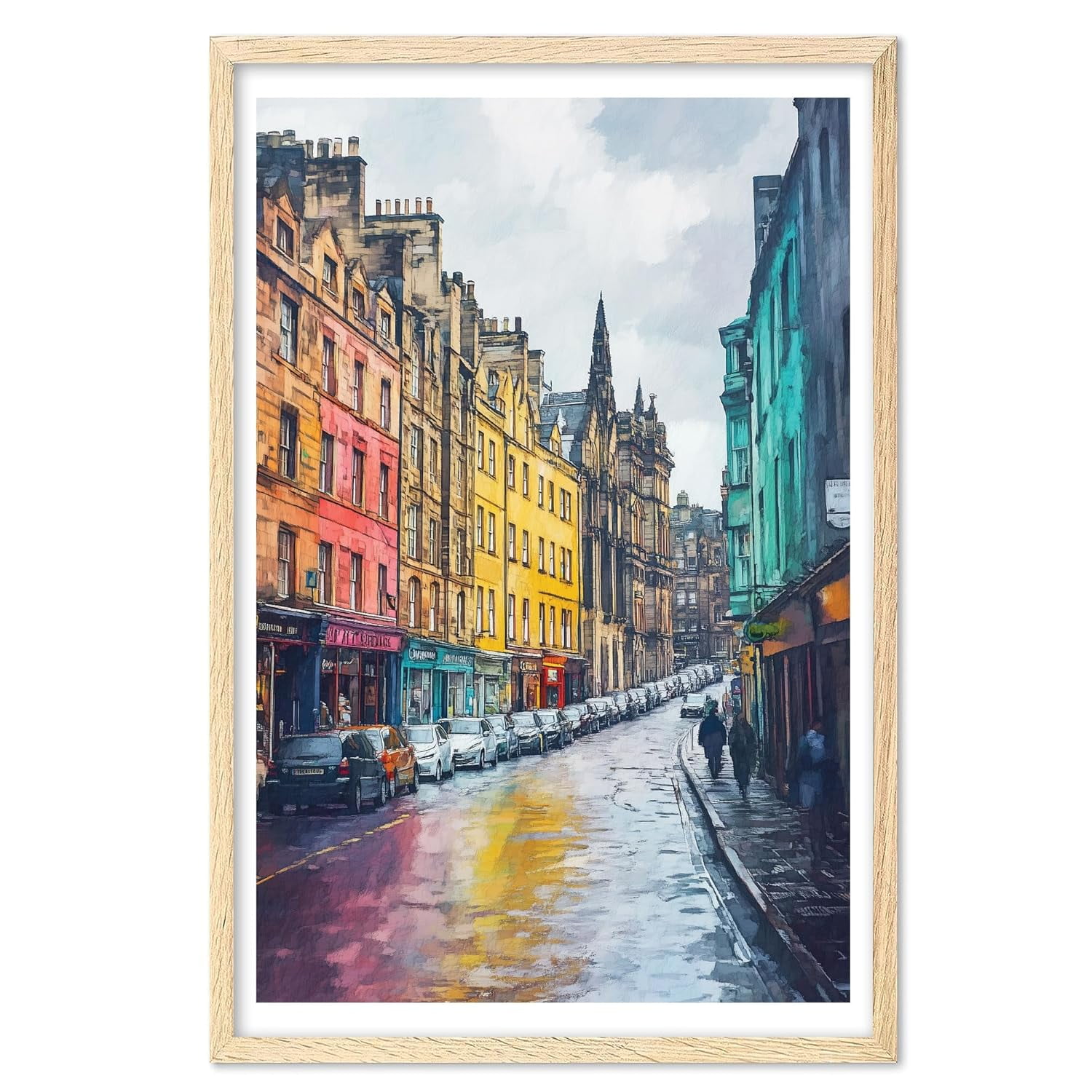 Eastern Print Edinburgh Watercolor Wall Art, Scotland Art Print ...
