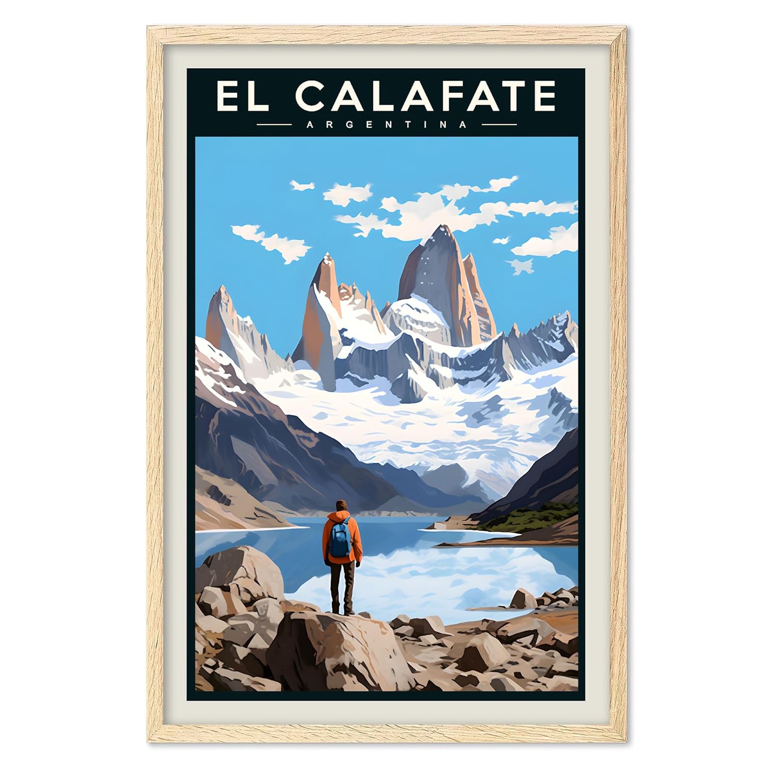 Eastern Print El Calafate Poster, Argentina Poster, Argentina Wall Art, Argentina Gift, Vintage ...