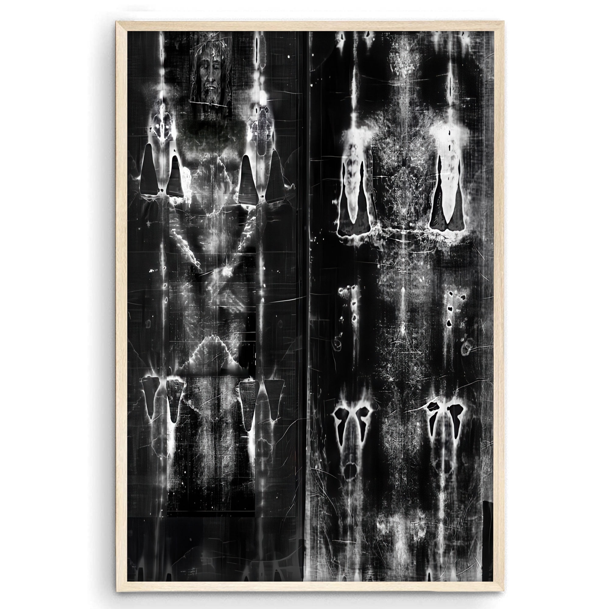 Eastern Print Enhanced Shroud Inspired Tapestry Poster Modern Wall Art ...