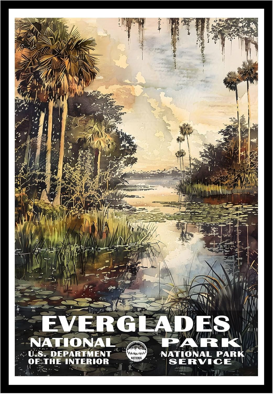 Eastern Print Everglades National Park Wall Art, National Parks ...