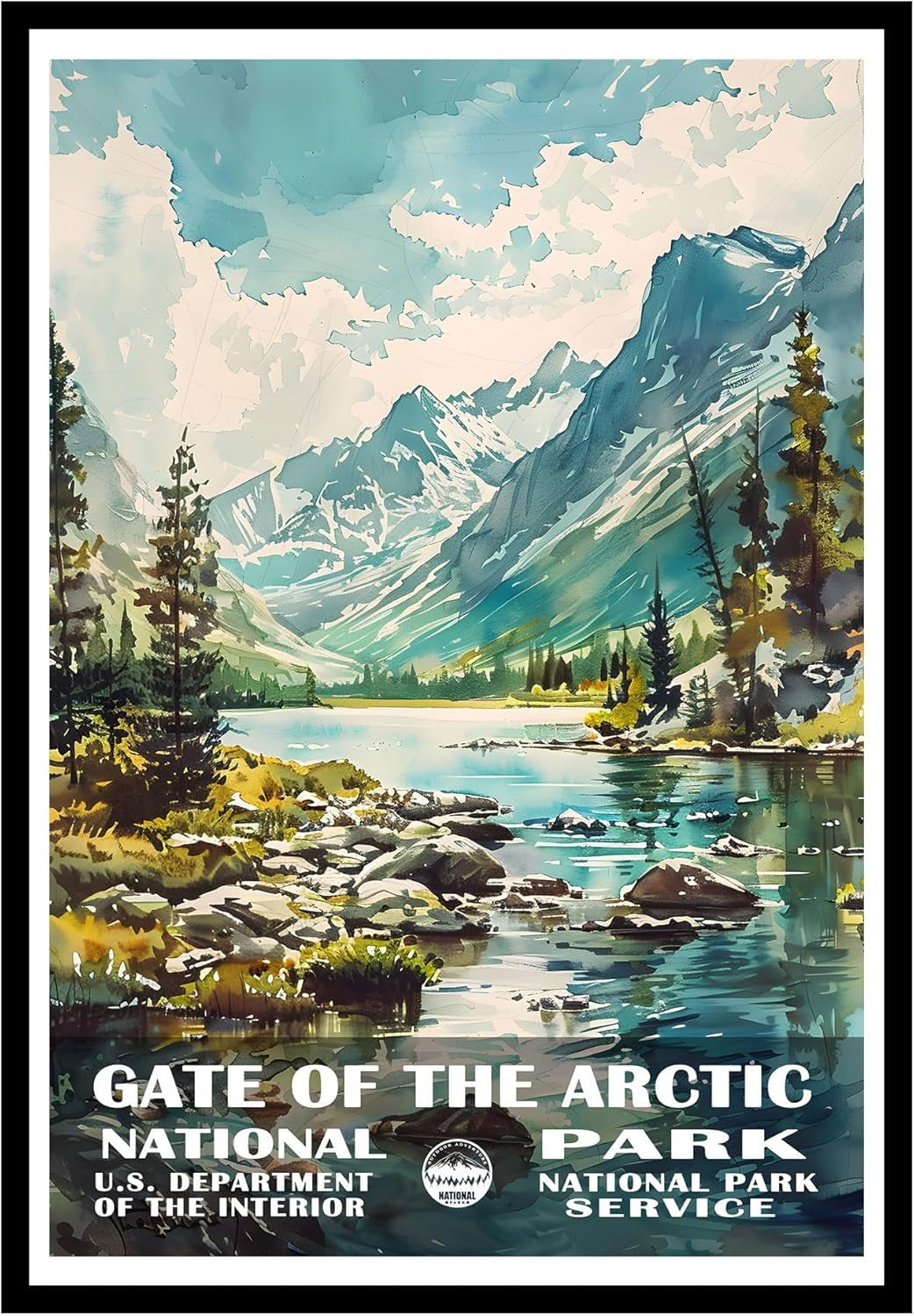 Eastern Print Gate Of The Arctic National Park Wall Art, National Parks ...