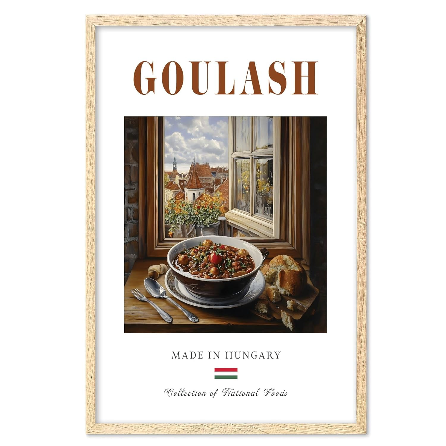Eastern Print Goulash Poster, Food Wall Art, Hungary Food Print, Modern ...
