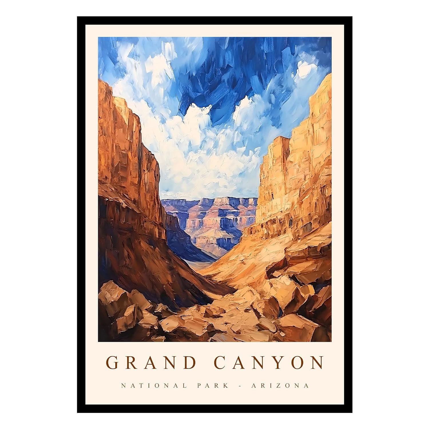 Eastern Print Grand Canyon Poster, Grand Canyon National Park Poster ...